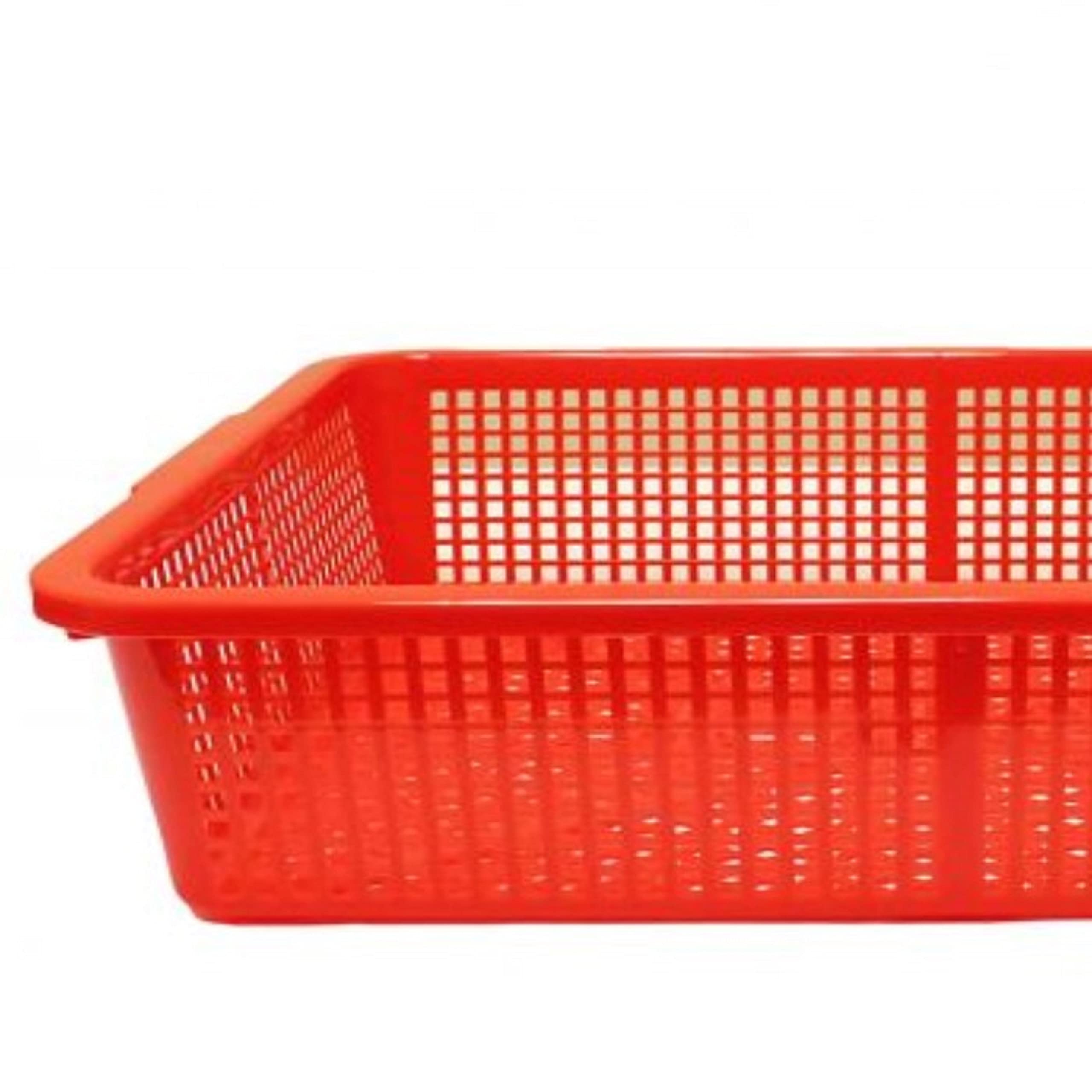 Snapklik.com : 21 3/4 X 17 Square Colander Strainer Basket - Wash ...