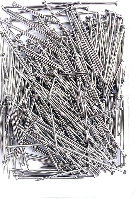 AARNAV 550pcs 26mm 1in Stainless Steel Tailor Pins - Straight, Fine ...