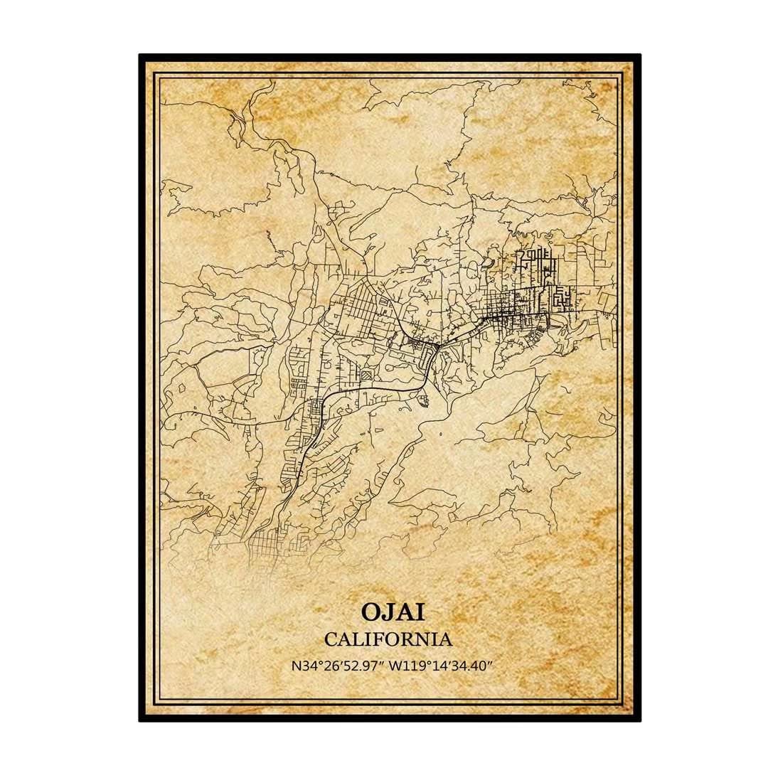 Ojai Map California