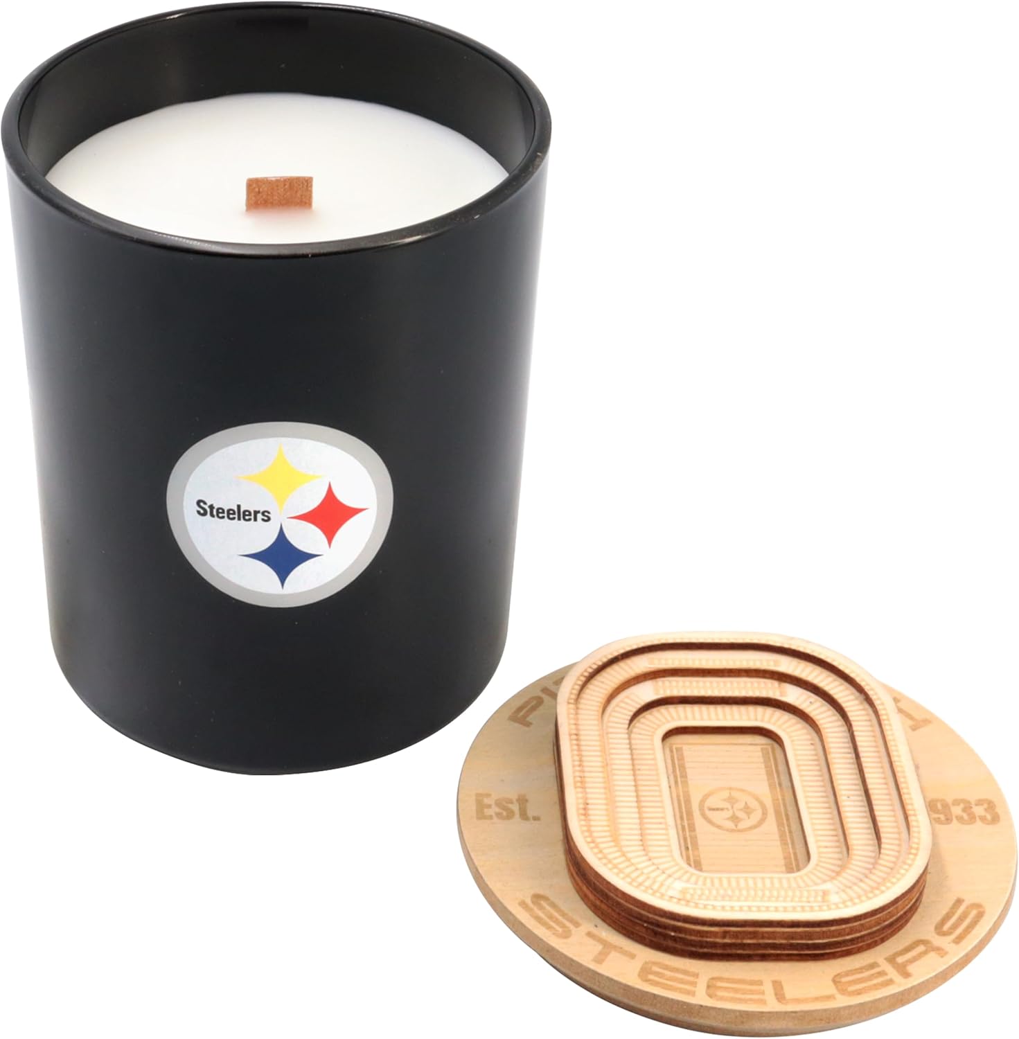 Amazon.com : Proformance Home NFL Pittsburgh Steelers Stadium Wood Top ...
