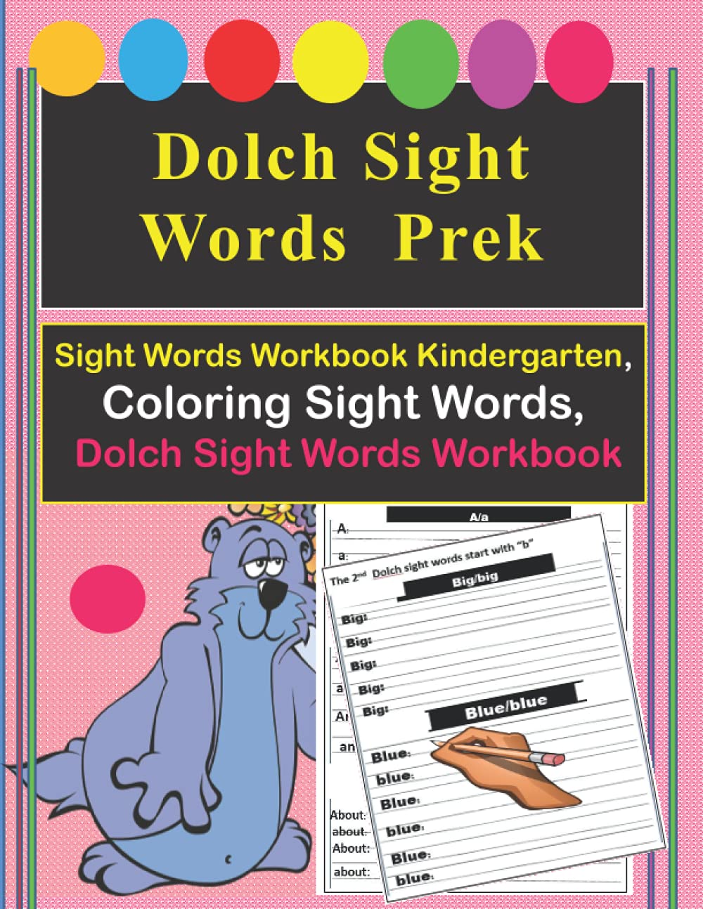 Dolch Sight Words Prek Sight Words Workbook Kindergarten Coloring Sight ...