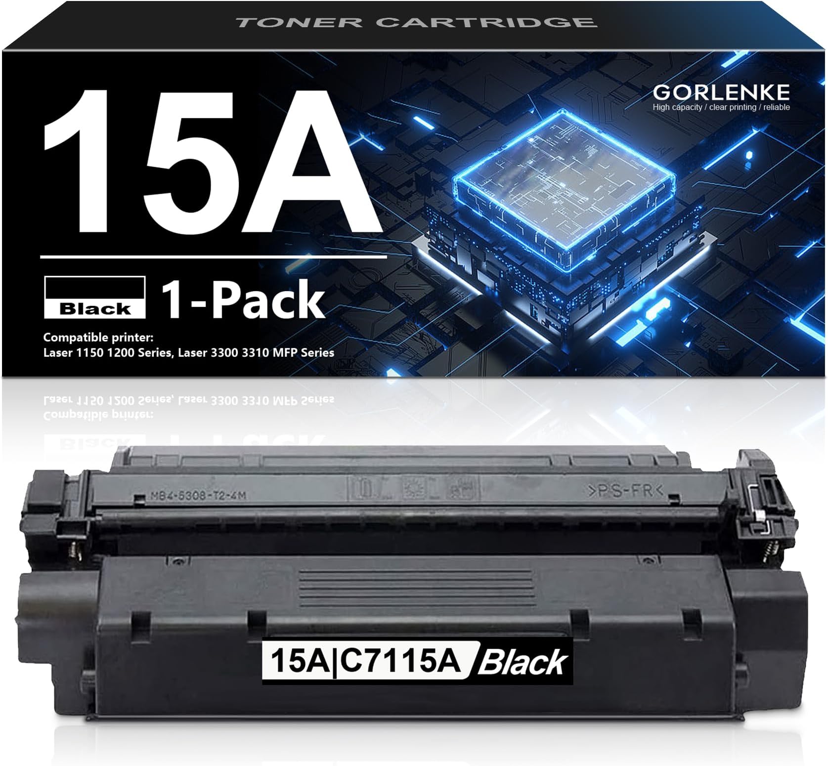 Amazon.com: 1 PK 15A | C7115A Black Toner Cartridge Replacement for HP ...