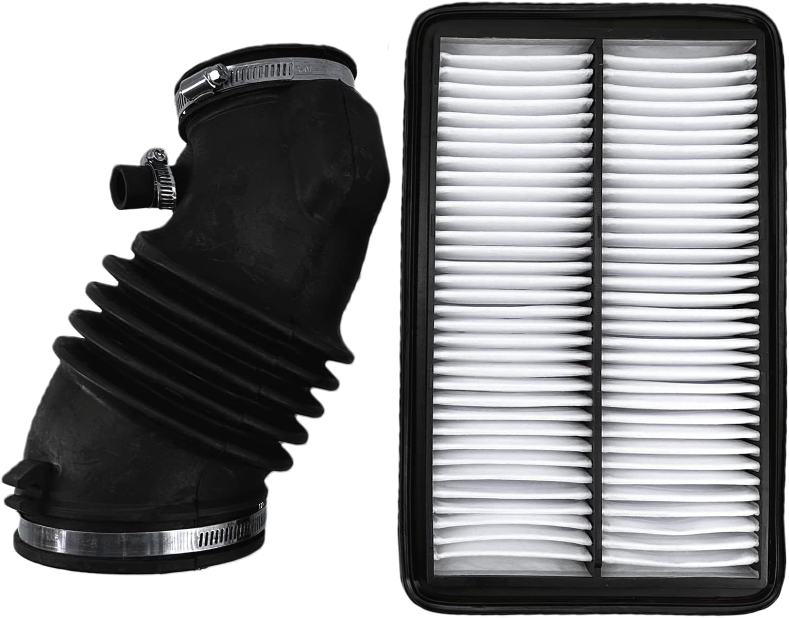 Amazon.com: Phoddar Air Cleaner Intake Hose Tube With Clamps Fit for Ac ...