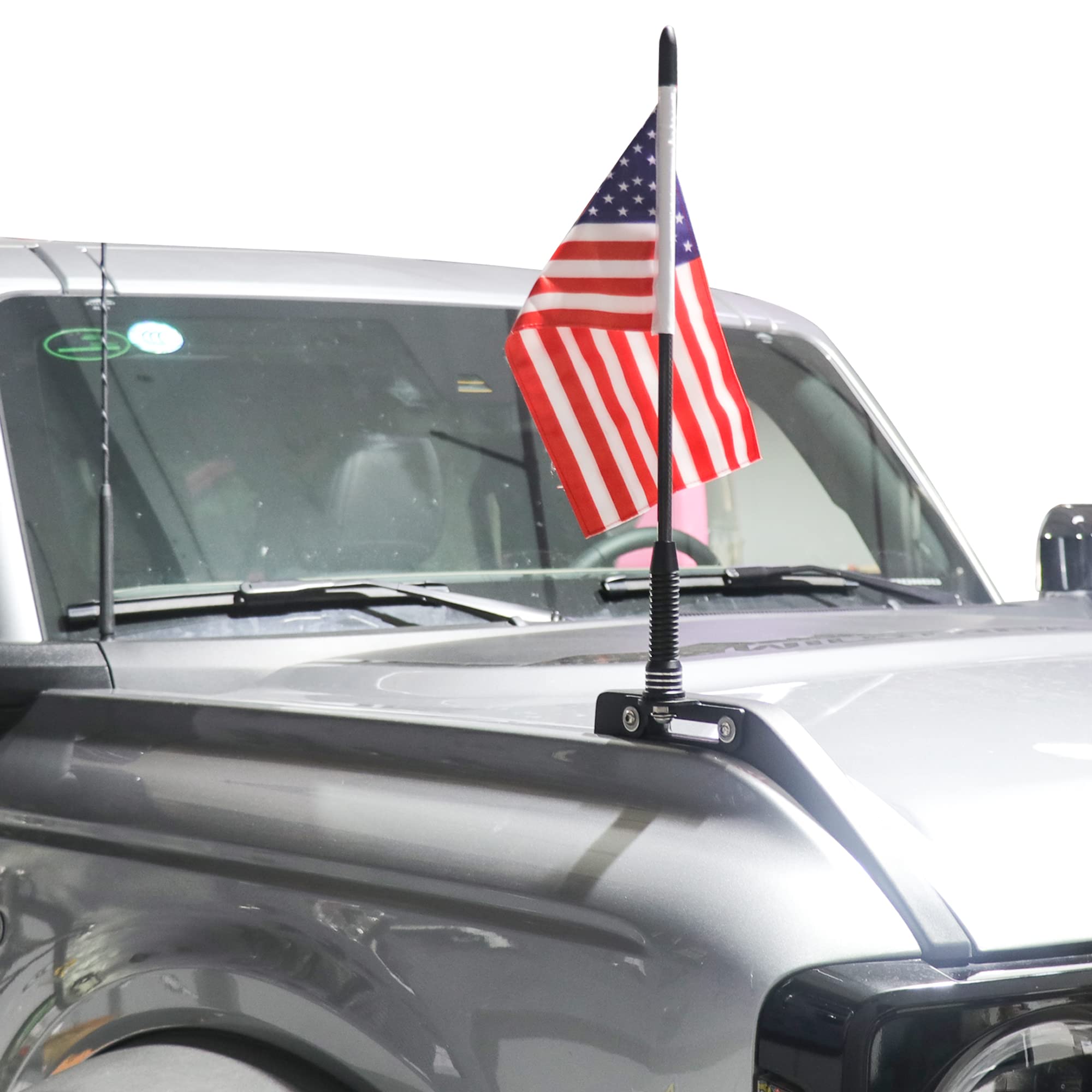 Flag with Pole and Mount Holder for 2021 2022 2023 2024 Ford Bronco 2/4 ...