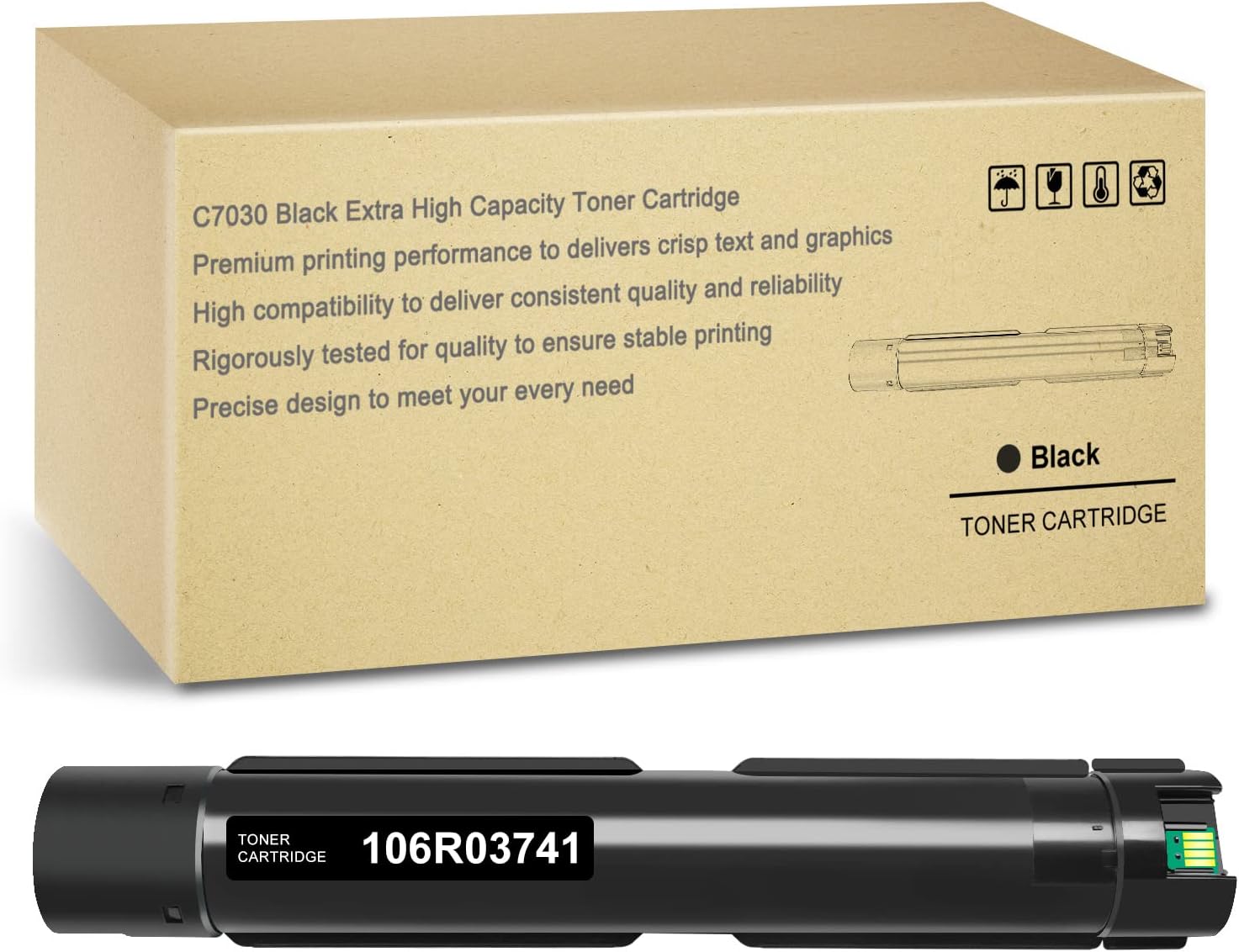 Amazon.com: VersaLink C7020 / C7025 / C7030 Black Toner Cartridge ...
