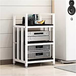Amazon.com: Stereo Cabinet Audio Rack Tower AV Media Stand with Open ...