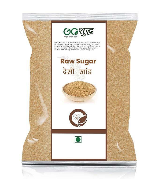 Goshudh Desi Khand (Raw Sugar)|2Kg Packing| Processed Organically ...