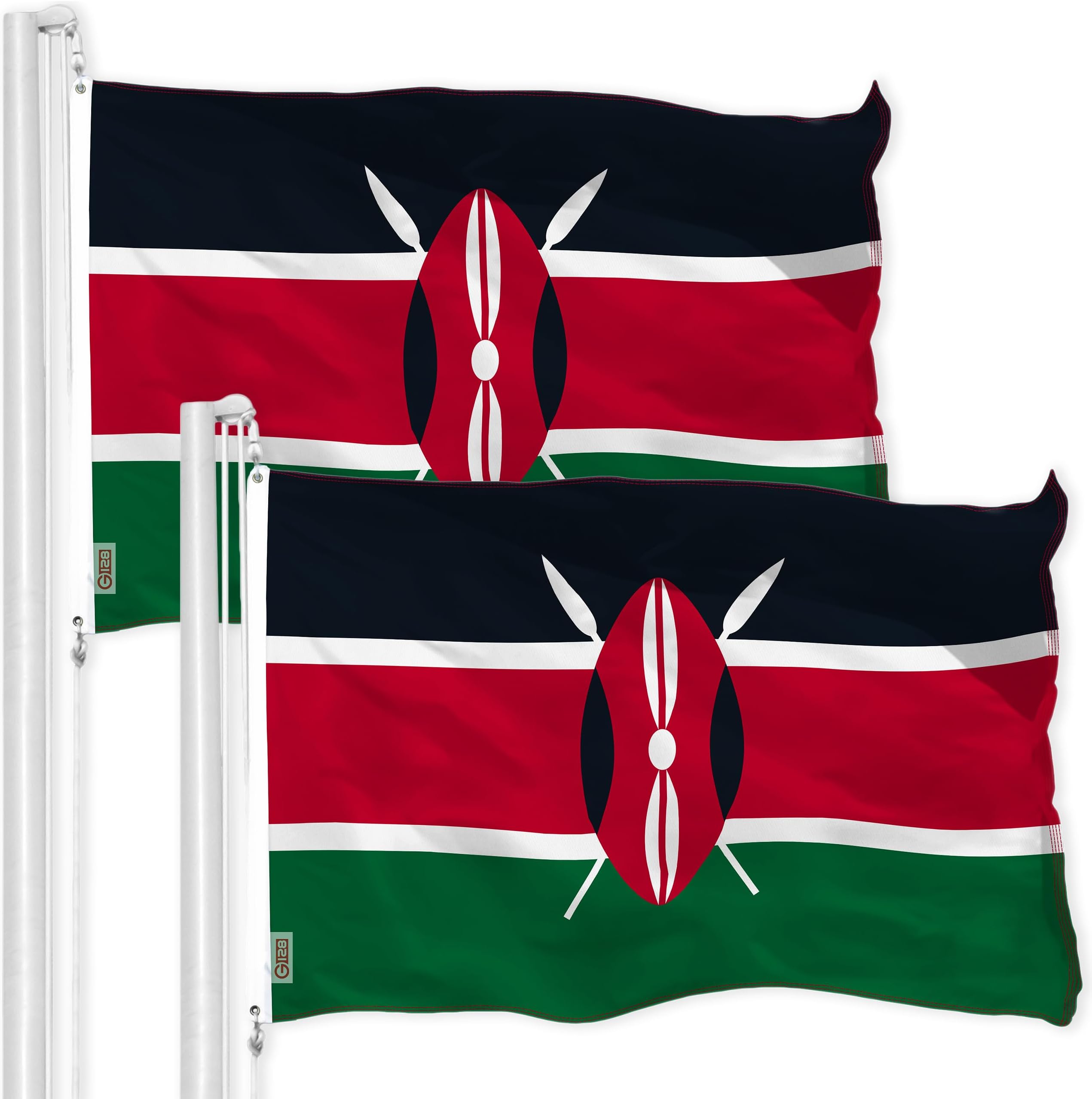 Amazon.com : Kenya Flag 3x5ft Poly - INTERNATIONAL FLAGS : Patio, Lawn ...