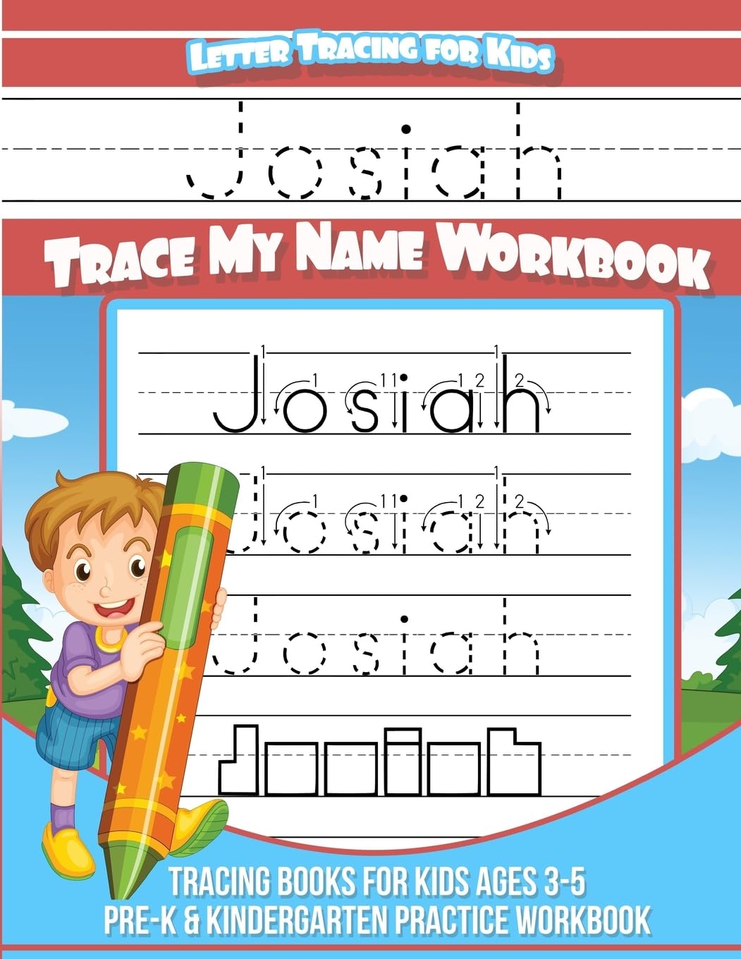 Josiah Letter Tracing for Kids Trace my Name Workbook: Tracing Books ...