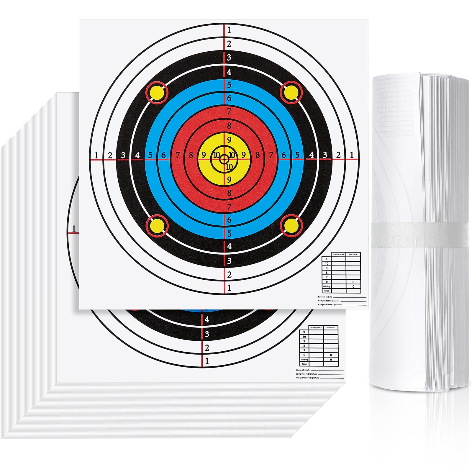 Snapklik.com : Fainne 200 Sheets Paper Targets For Shooting 12 X 12 ...