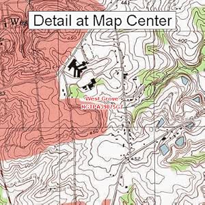 Amazon.com : USGS Topographic Quadrangle Map - West Grove, Pennsylvania ...