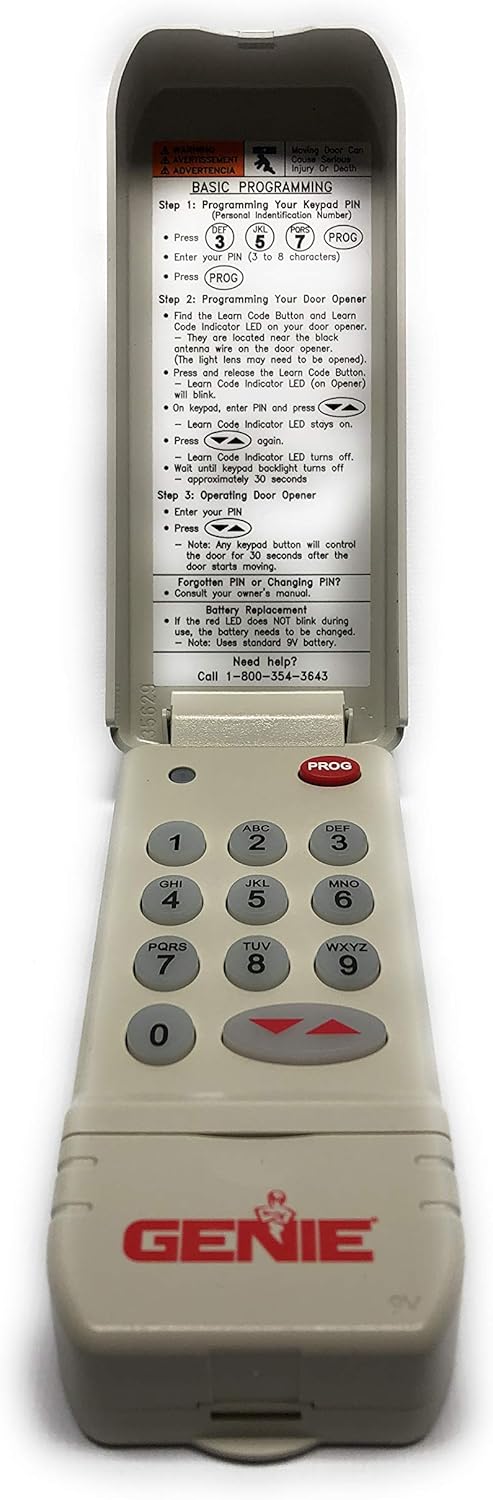 Genie Intellicode Gwkp Keyless Remote Entry 390mhz Keypad Acsd1g Git-1 ...
