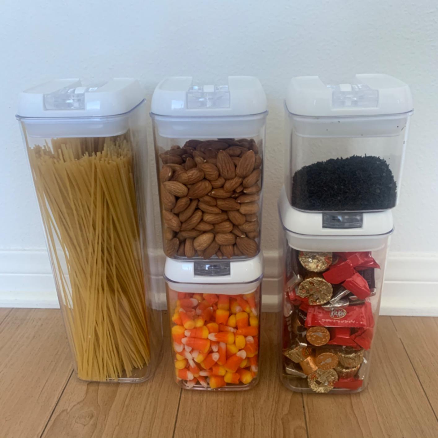 Amazon.com: Food Storage Containers with Lids, 5 Pieces Set Airtight ...