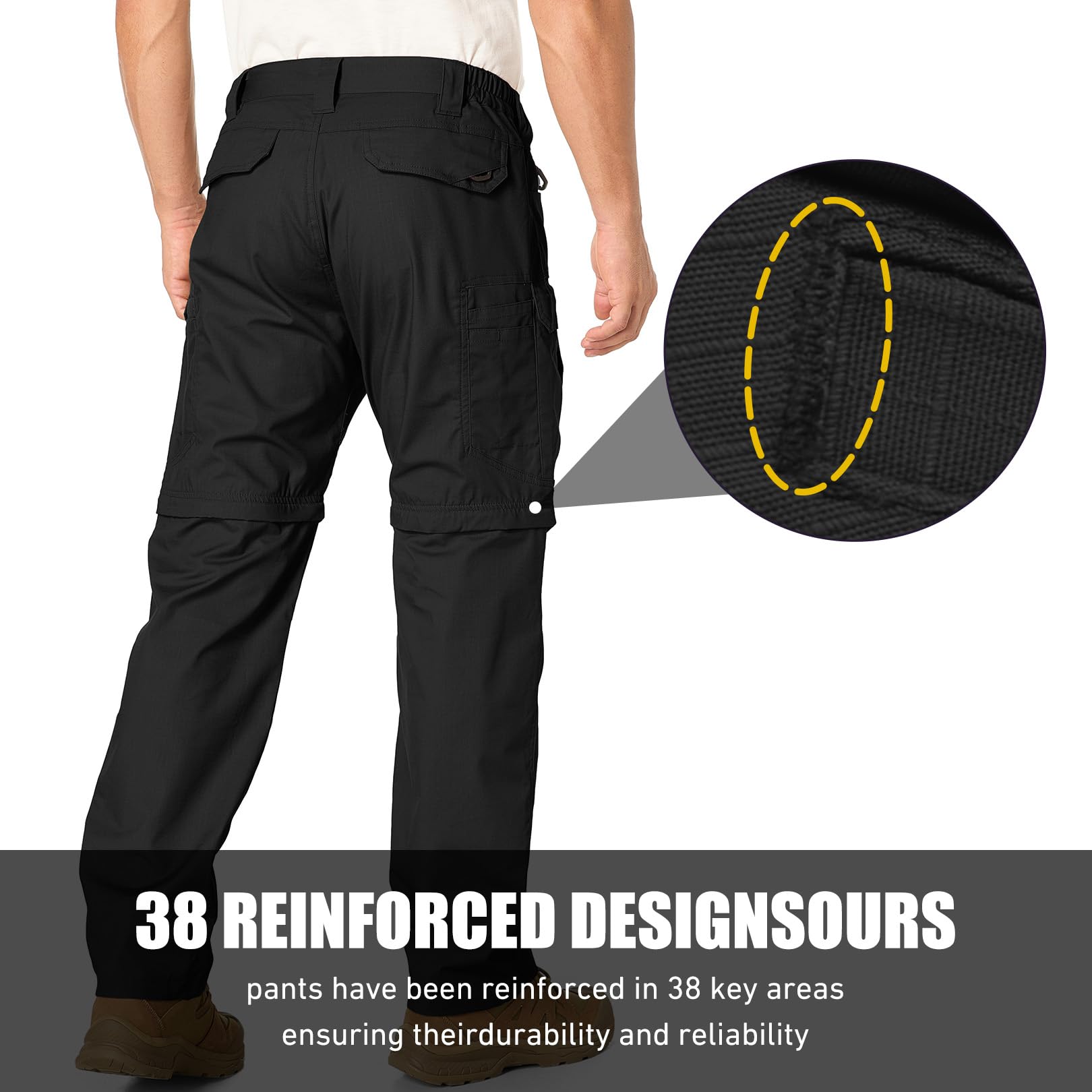 Snapklik.com : Jessie Kidden Mens Flex Stretch Convertible Tactical ...