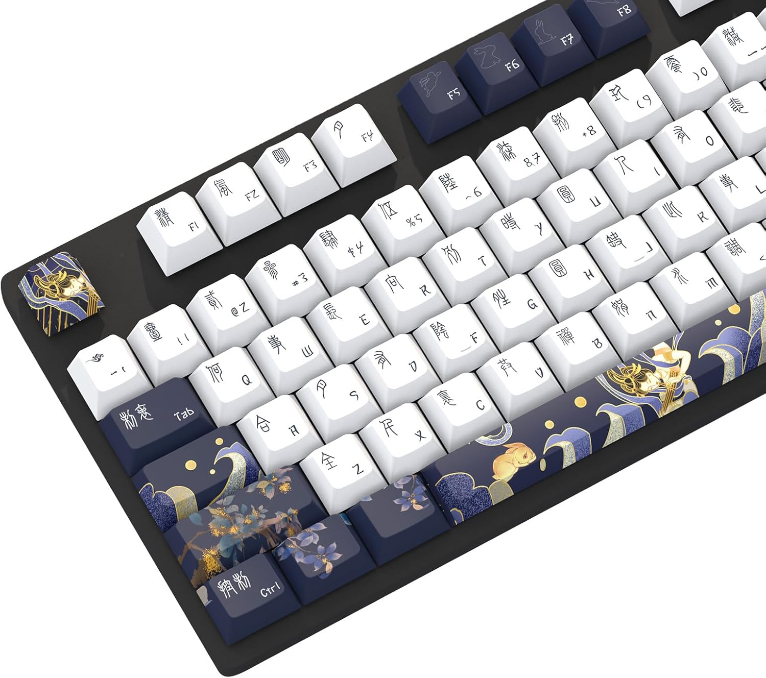 Amazon.com: JSJT PBT Keycaps 136 Keys Cherry Profile Keycap Set Chang'e ...