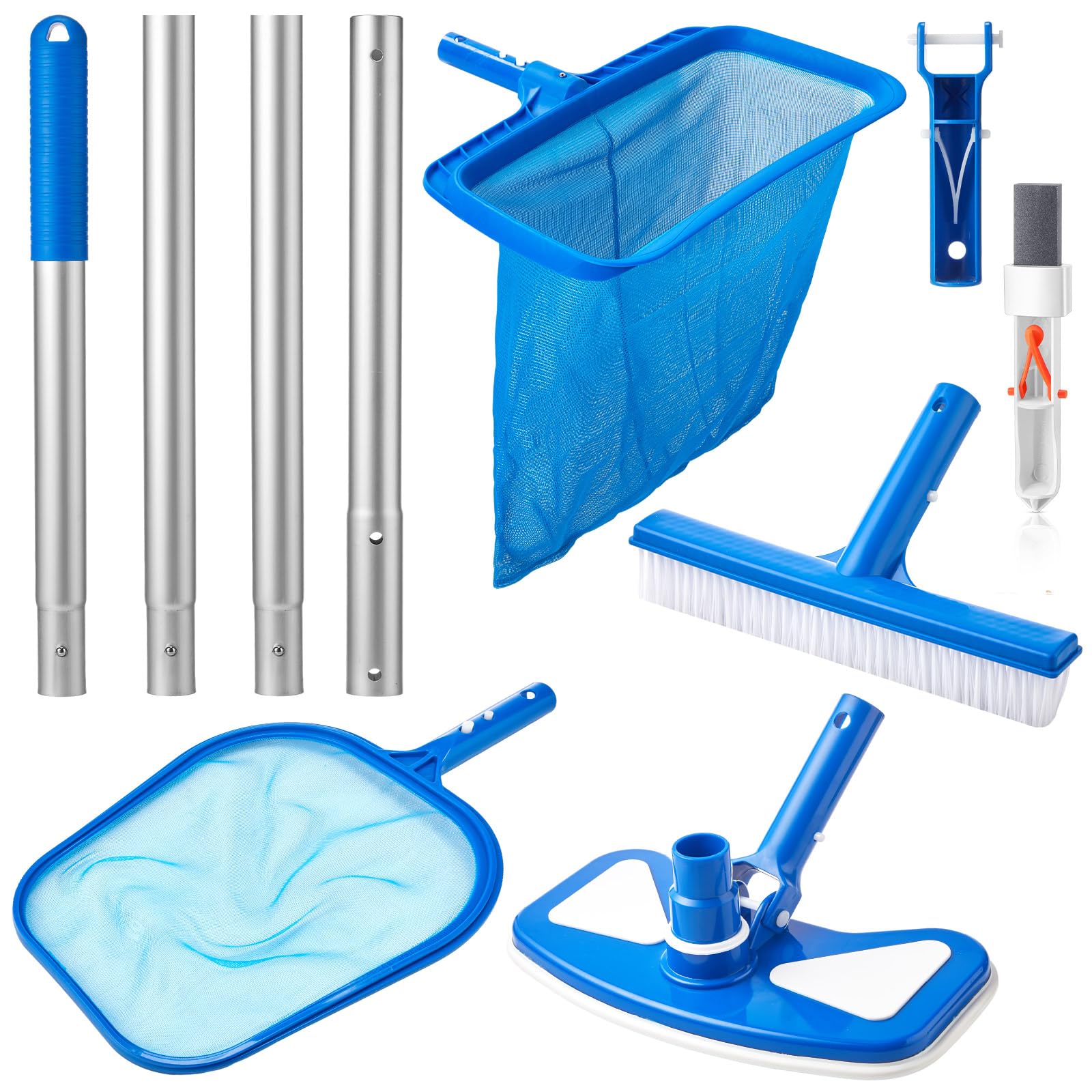 Amazon.com : SiliFine 5 Pieces Swimming Pool Cleaning Kit 17.5'' Pool ...