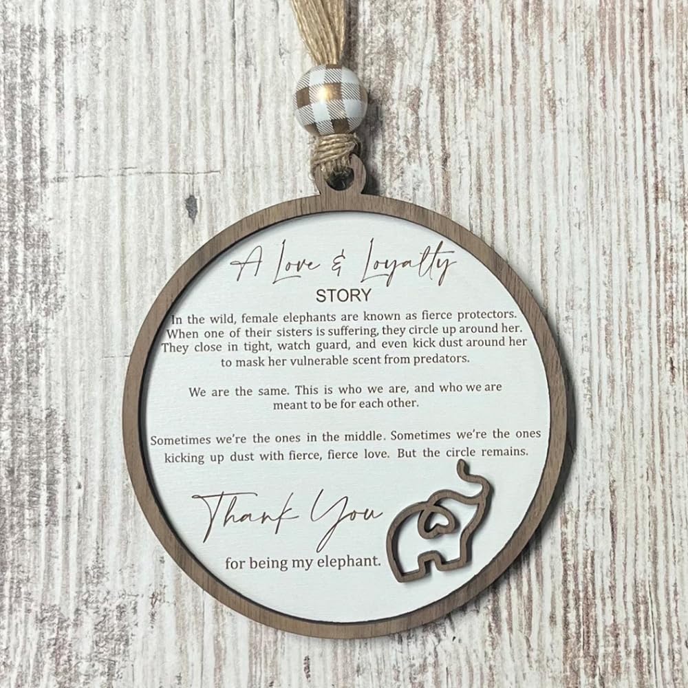 Amazon.com: Thank You For Being My Elephant, Friendship Sisterhood ...