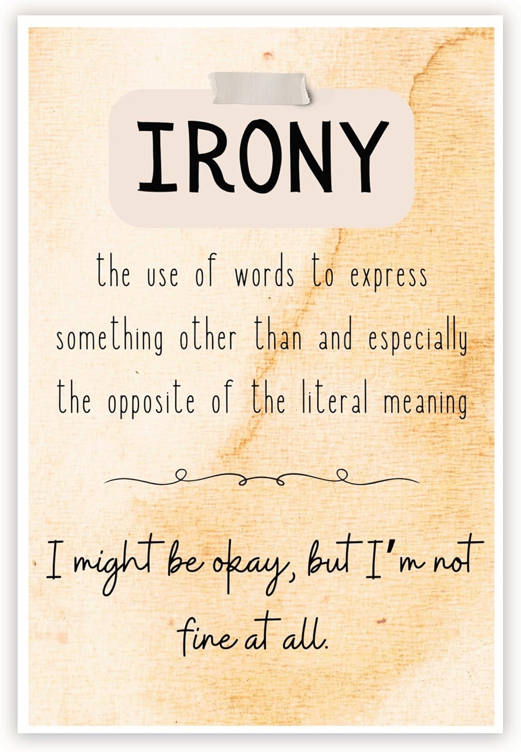 Amazon.com: HASIDU Irony - Educational - Figure of Speech Therapy ...