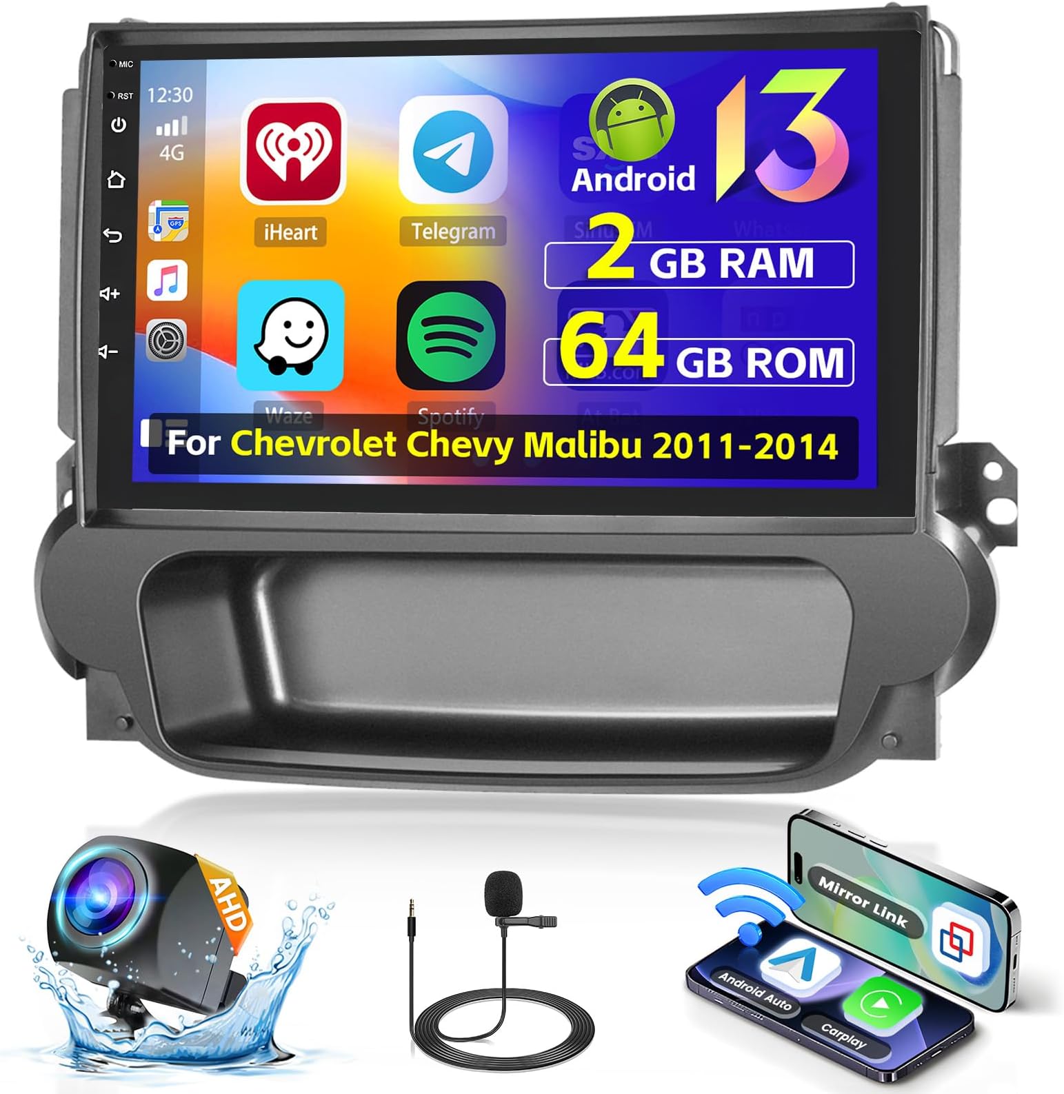 Amazon.com: Hikity [2+64G] Android 13 Car Stereo for Chevrolet Chevy ...