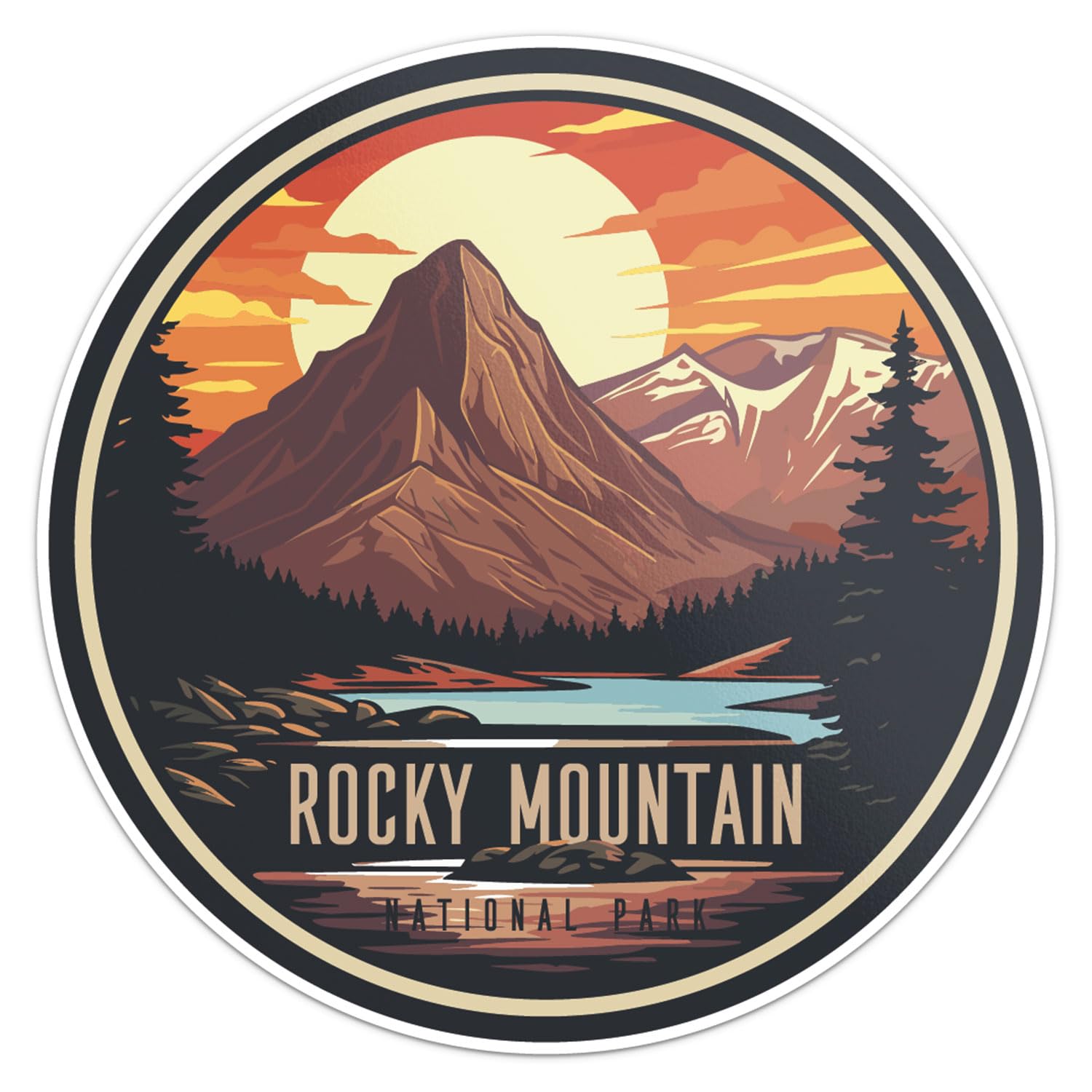 Amazon.com - Rocky Mountain National Park Sticker - Waterproof Vinyl ...