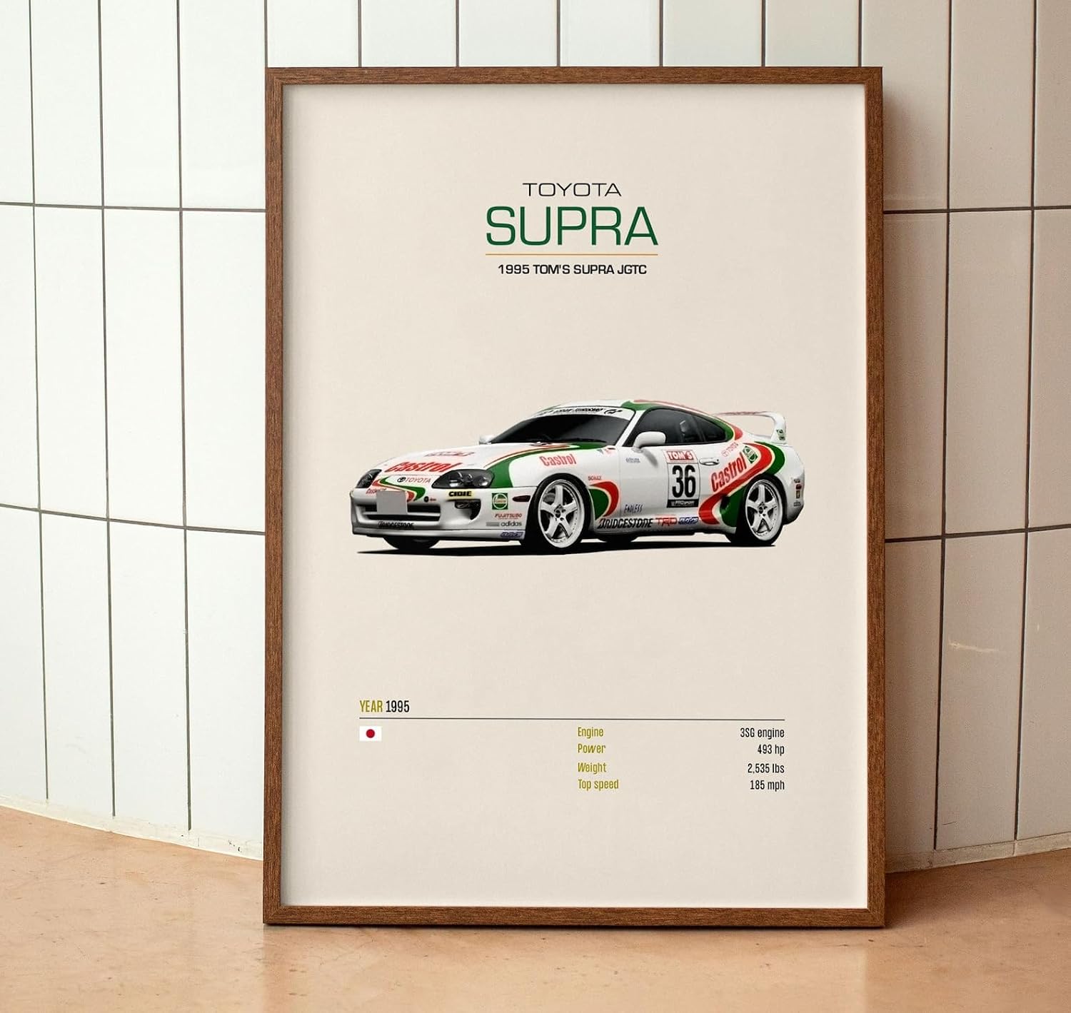 Amazon.com: hohadue Toms Castrol Toyota Supra 1995 Toyota Supra Poster ...