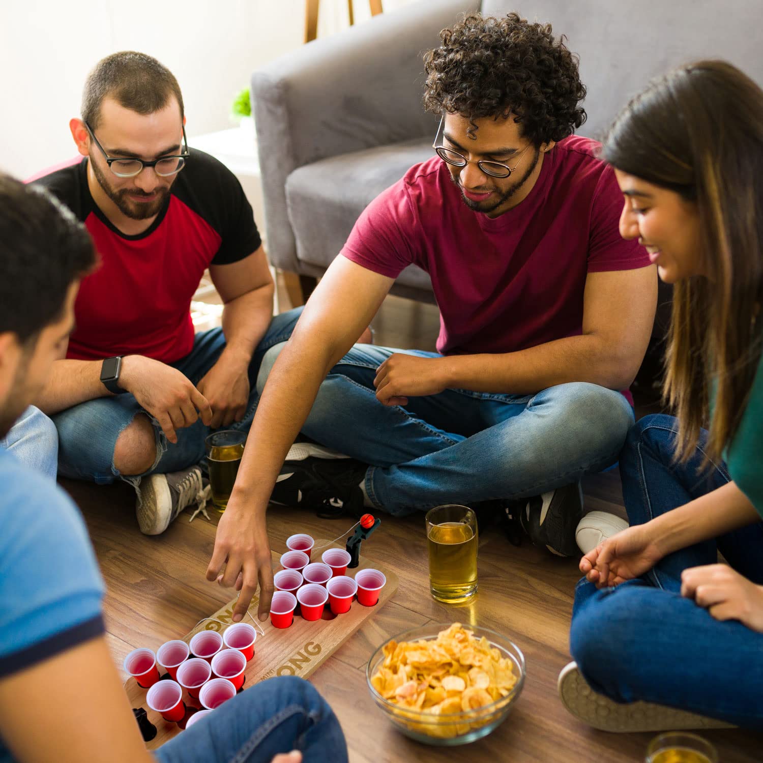 Mini Beer Pong Table Shotpong Cherry | New Party Highlight