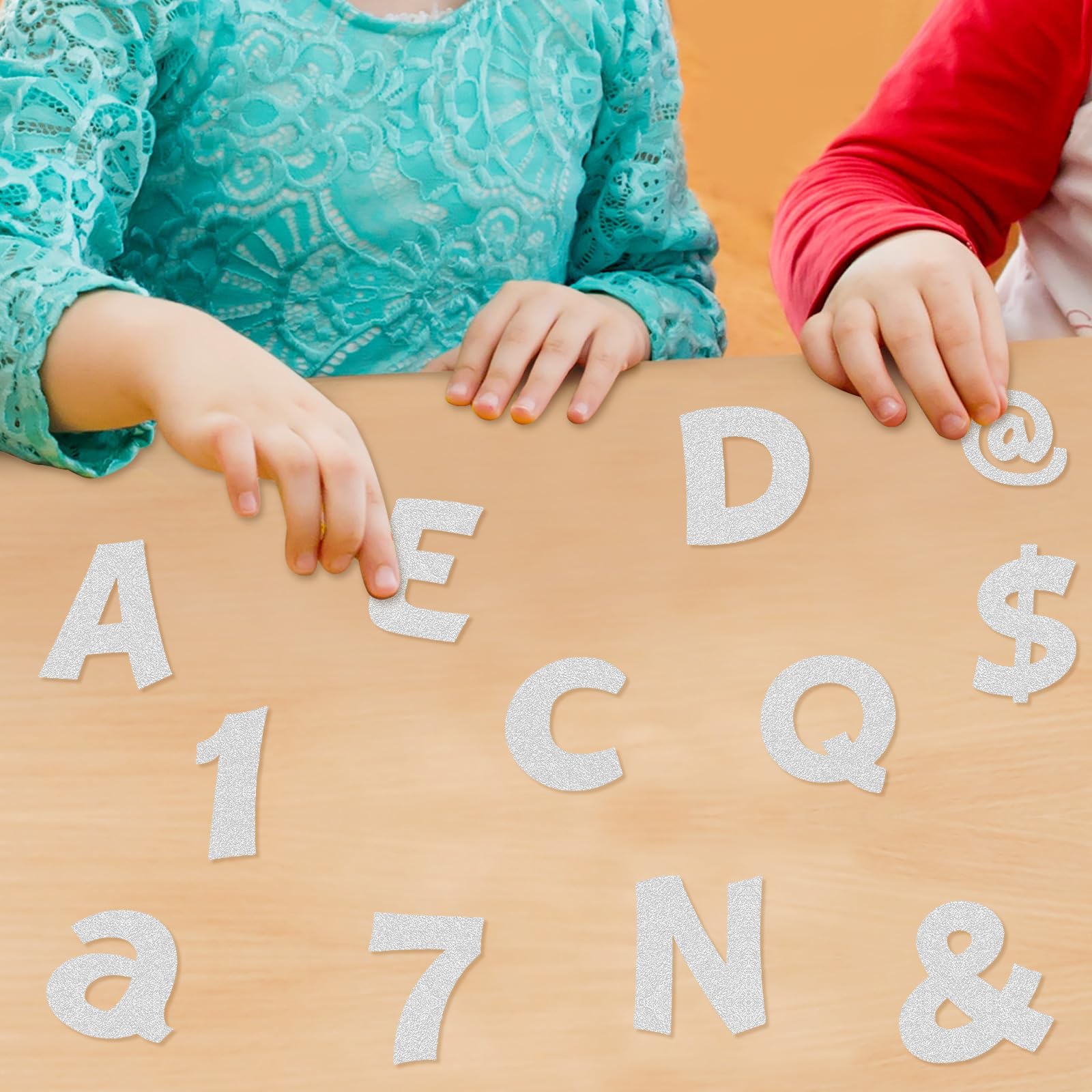 Snapklik.com : 72 Pcs Glitter Cutout Bulletin Board Letters For ...