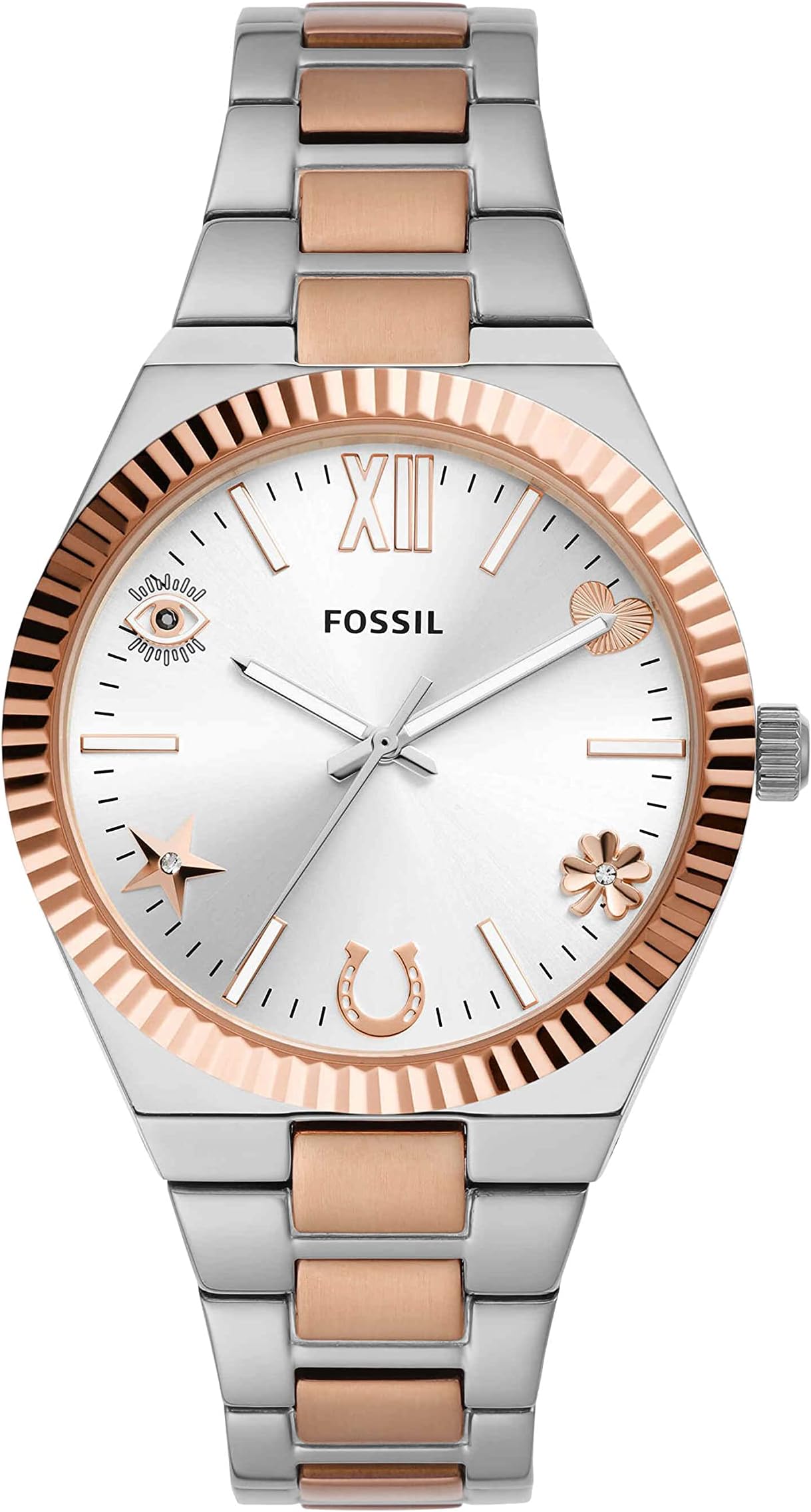Fossil Scarlette Analog Silver Dial Women's Watch-ES5261 : Amazon.in ...