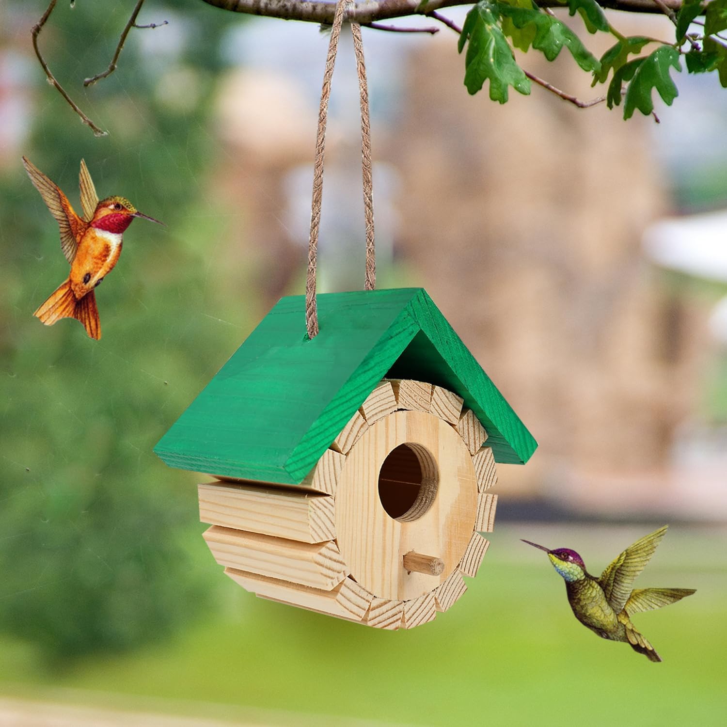 Amazon.com: Hummingbird House, Wooden Humming Bird Houses for Humming ...