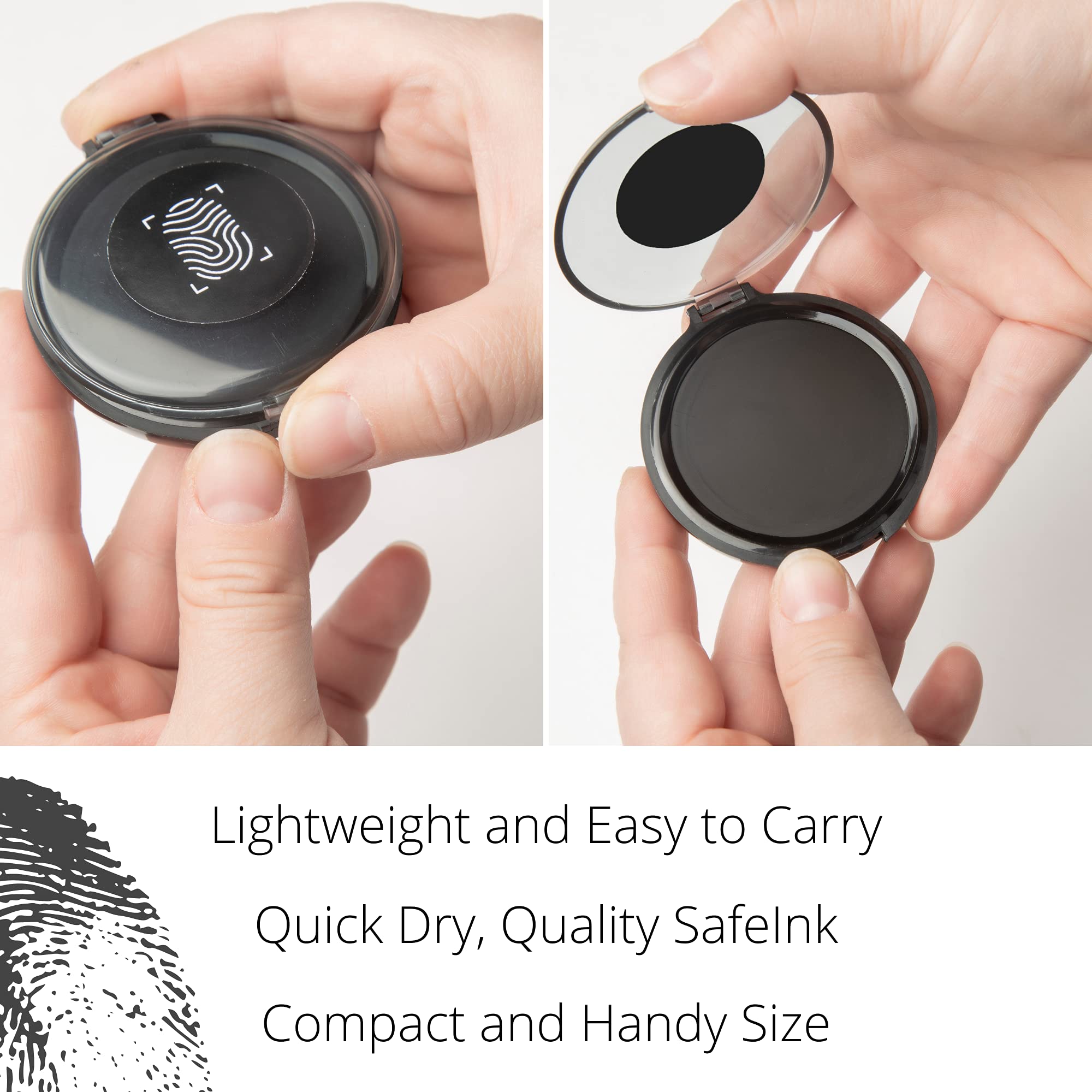 Snapklik.com : Fingerprint Ink Pad, Notary Supplies, Quick Dry, Easy To ...