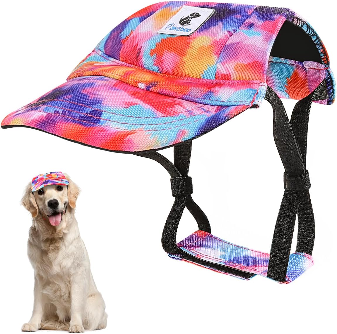 Amazon.com : Pawaboo Dog Baseball Cap - Upgraded Elastic Ear Holes ...