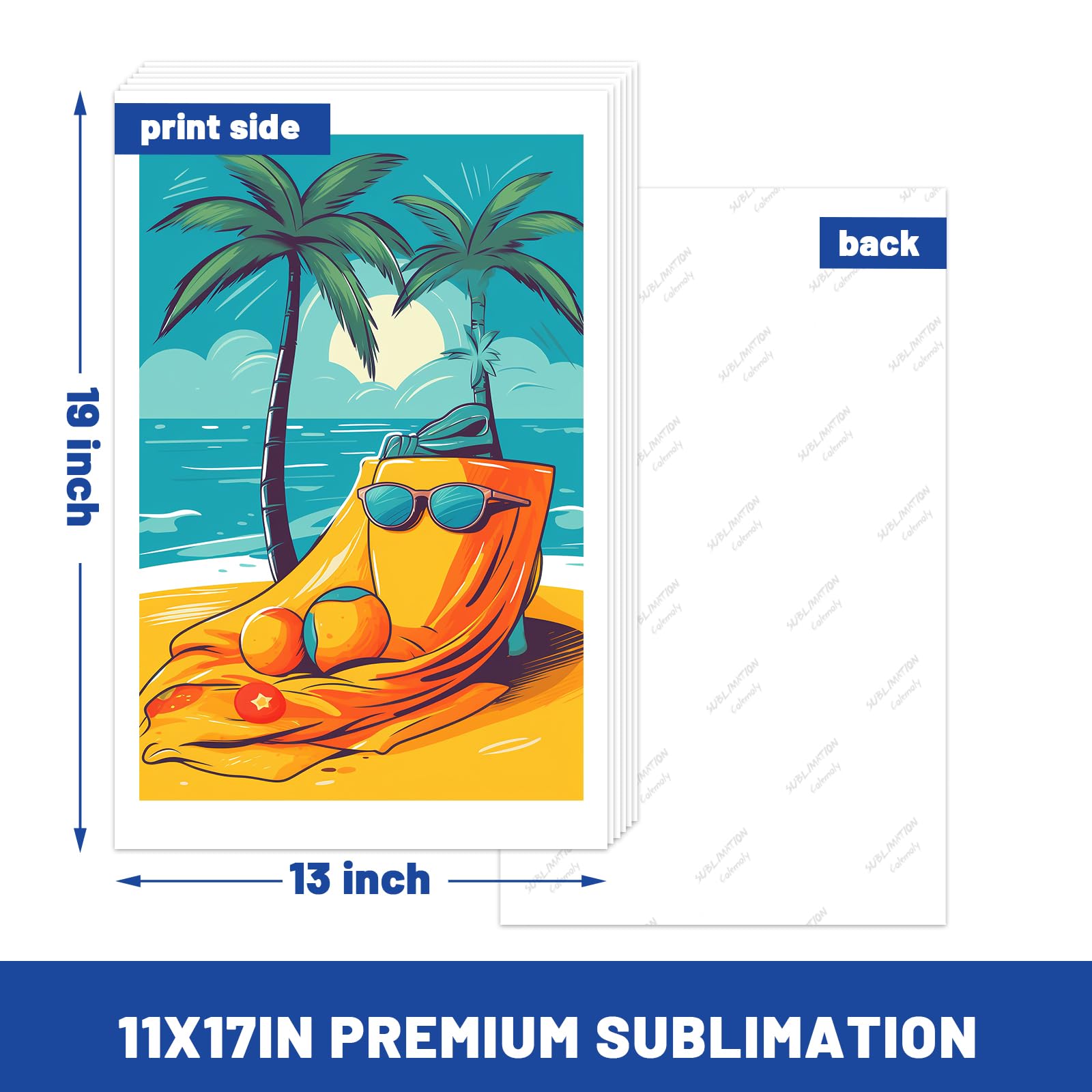Snapklik.com : Colemoly Sublimation Paper 13x19, 125g 210 Sheets Heat ...
