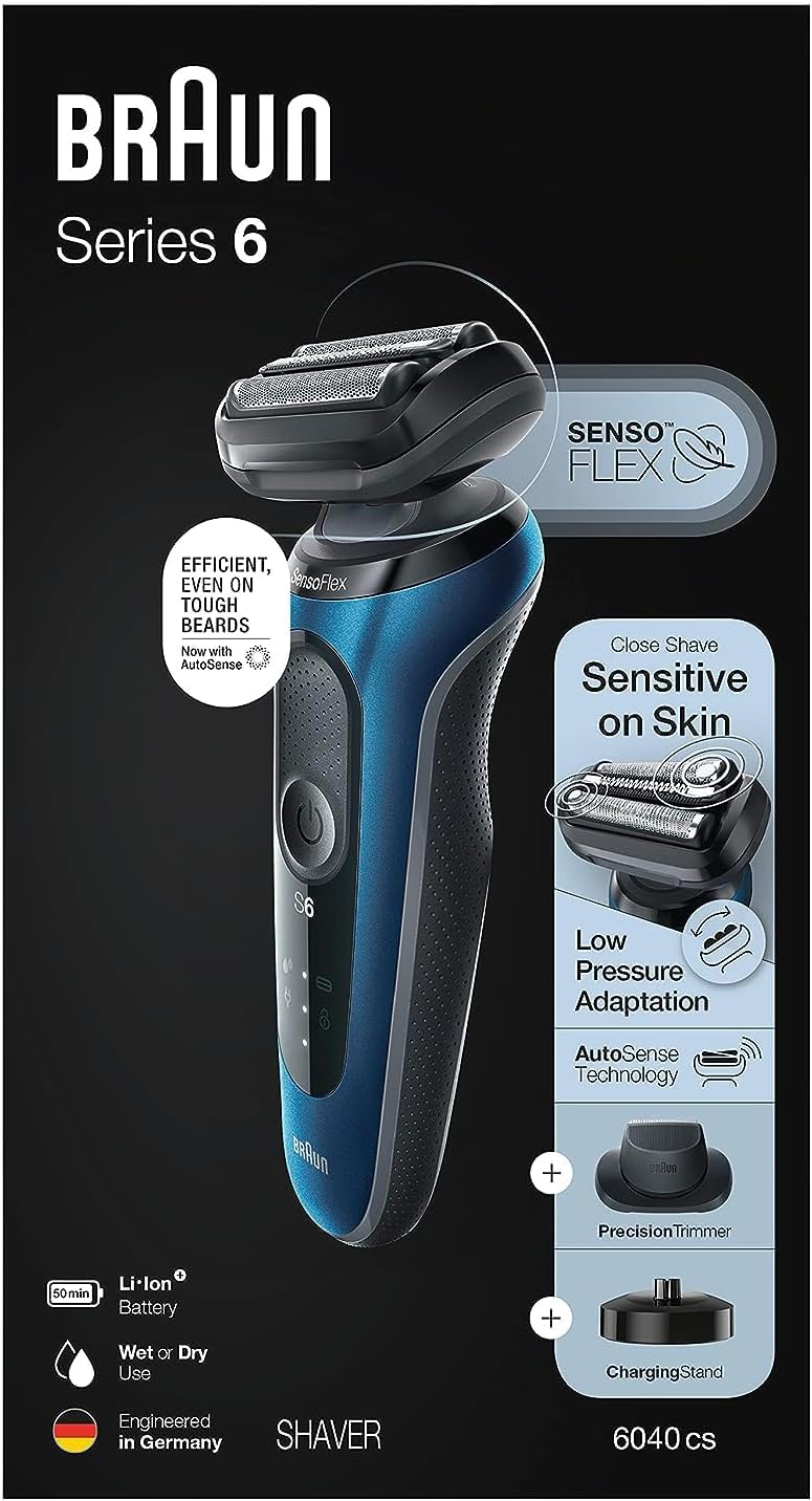 Amazon.com: Braun Series 6 6040cs Electric Shaver with Charging Stand ...