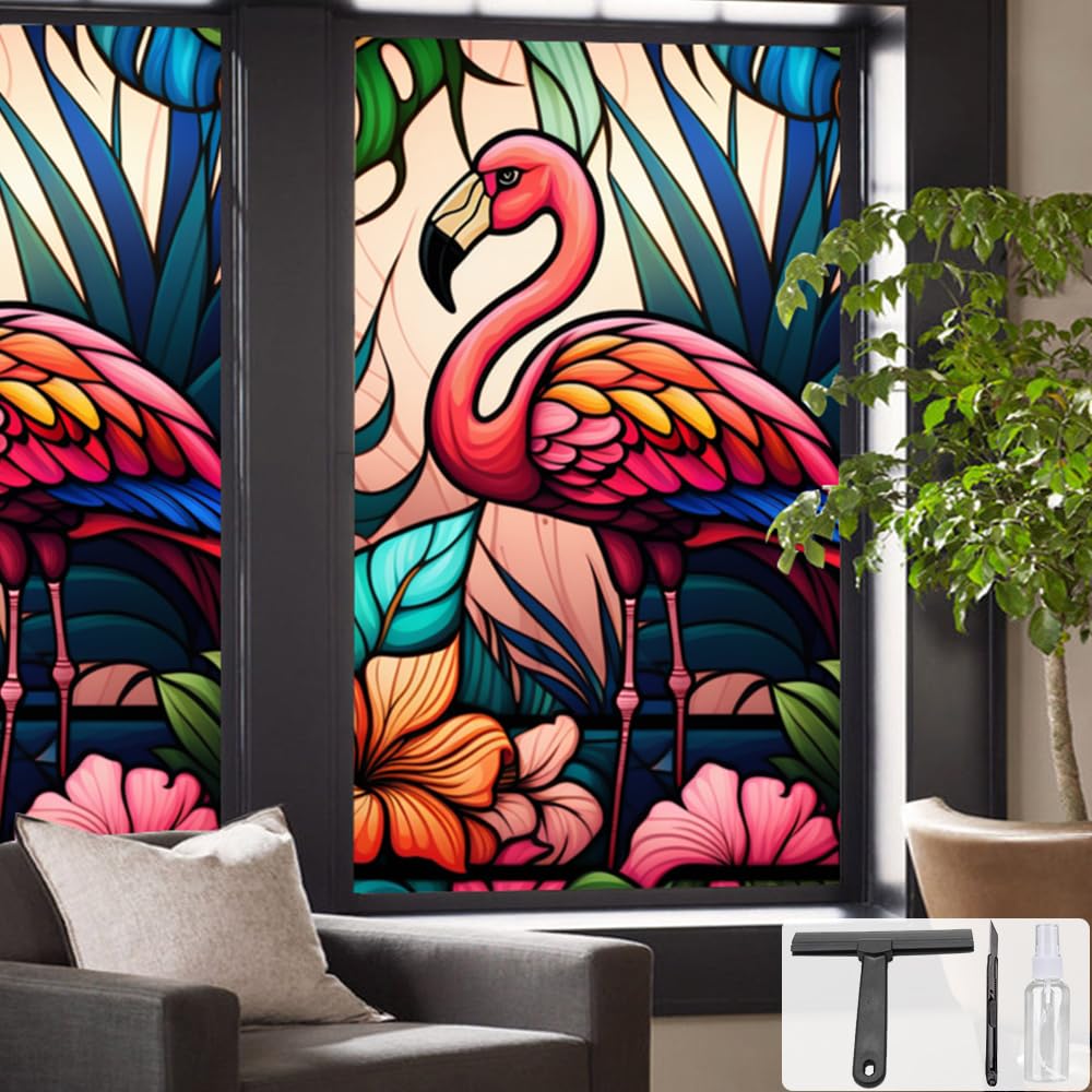 Amazon.com: Window UV Protection Privacy Film:Non-Adhesive Static Cling ...