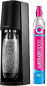 SodaStream Terra Sparkling Water Maker Machine, with 1 Litre Reusable BPA-Free Water Bottle for ...