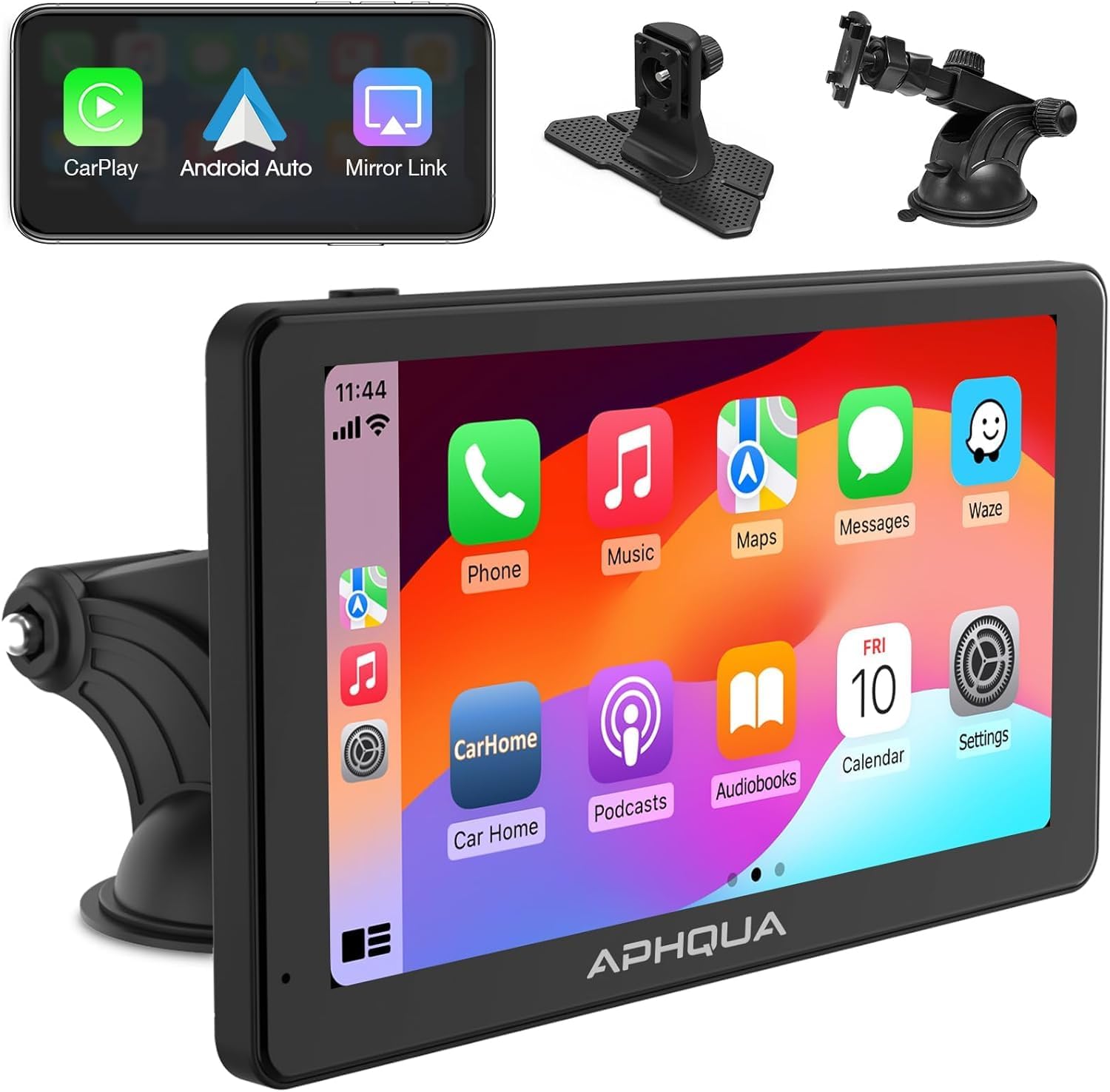 APHQUA A3 ecran Carplay et Android Auto, stéréo de Voiture à écran ...