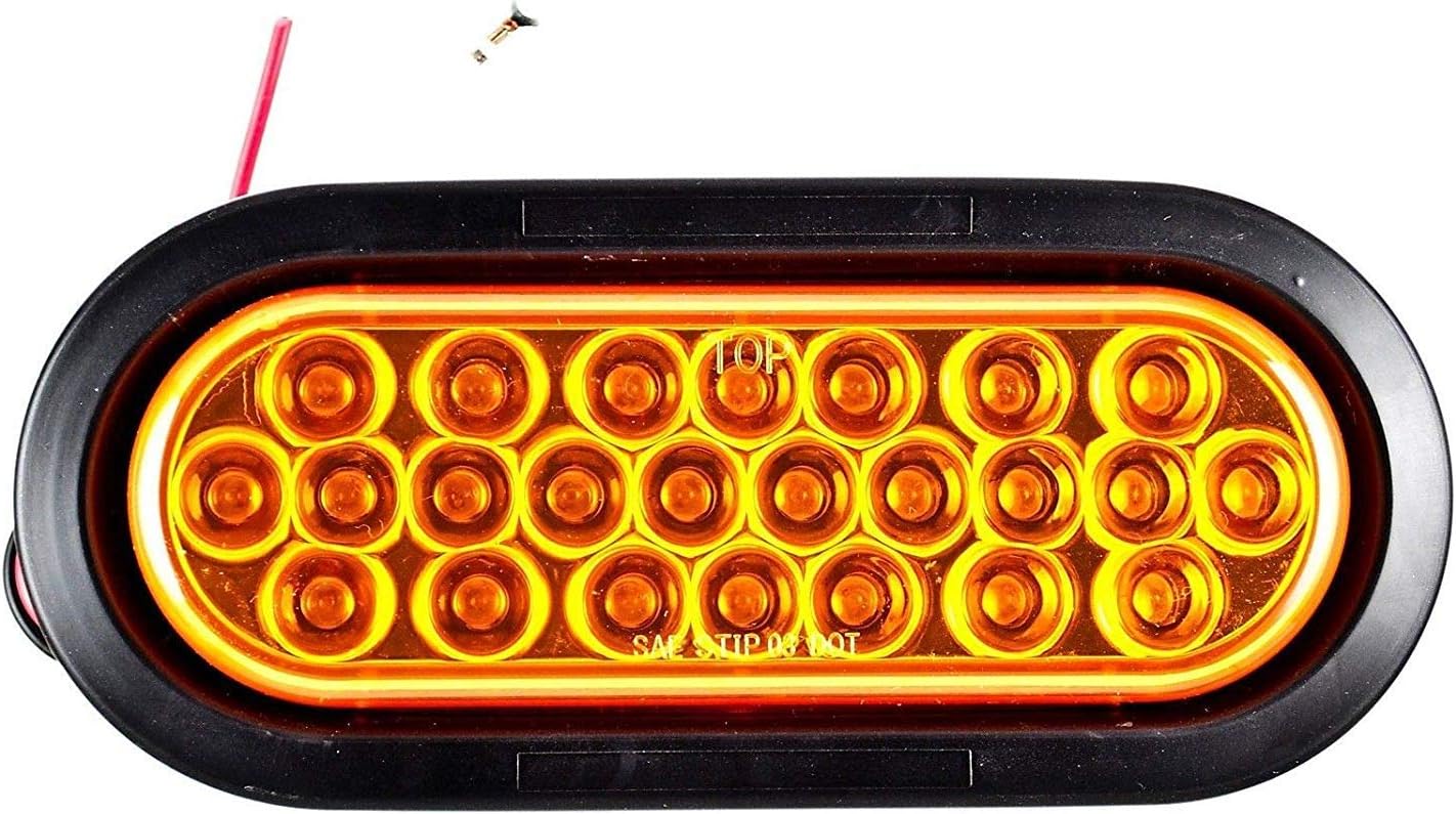 Amazon.com: Maxxima M63201Y Amber 6" Oval LED Warning Flasher Light ...