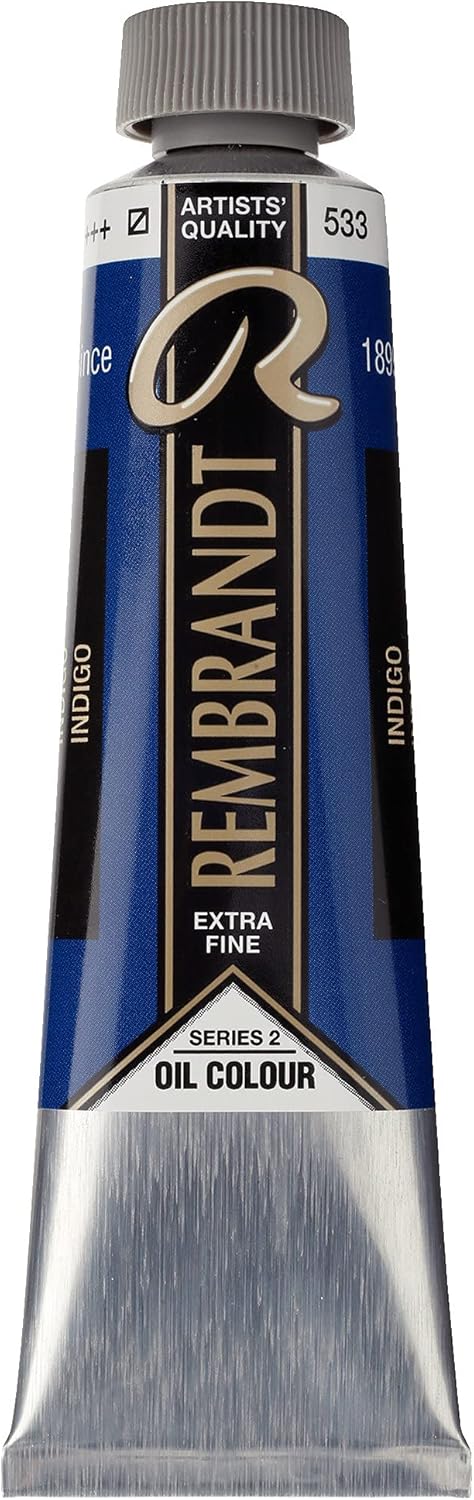 Amazon.com: Rembrandt Oil Colour Tube 40 ml Indigo 533 (01055332 ...