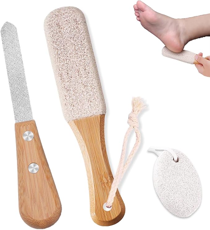 3Pcs Pumice Stone, Pumice Stone for Feet, Foot Files for Hard Skin ...