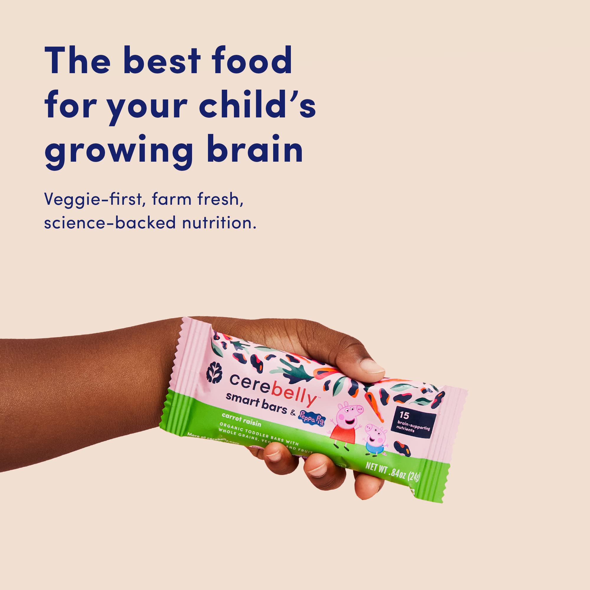 Buy Cerebelly Toddler Snack Bars – Peppa Pig Carrot Raisin (Pack of 5 ...