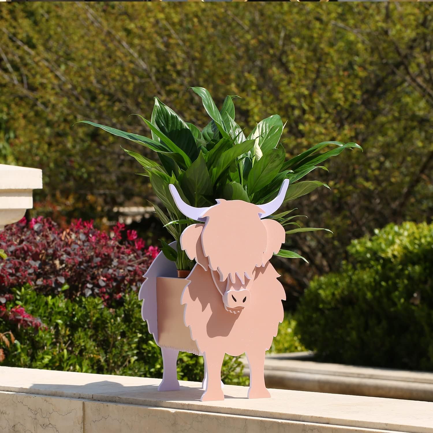 Amazon.com: Fitcho Highland Cow Gifts,Highland Cow Planter Plant Pot ...