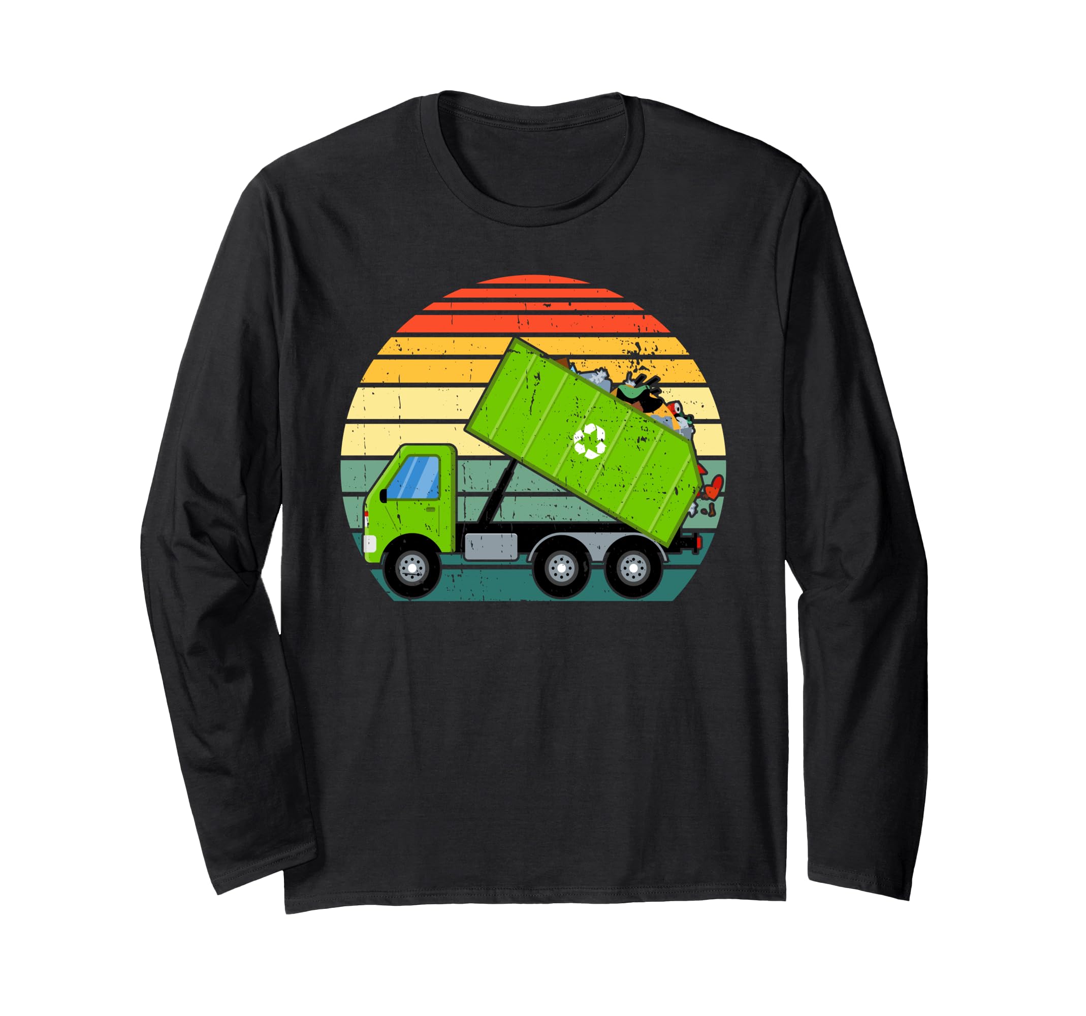 Amazon.com: Retro Garbage Truck Waste Management Tee Boys Toddlers Kids ...