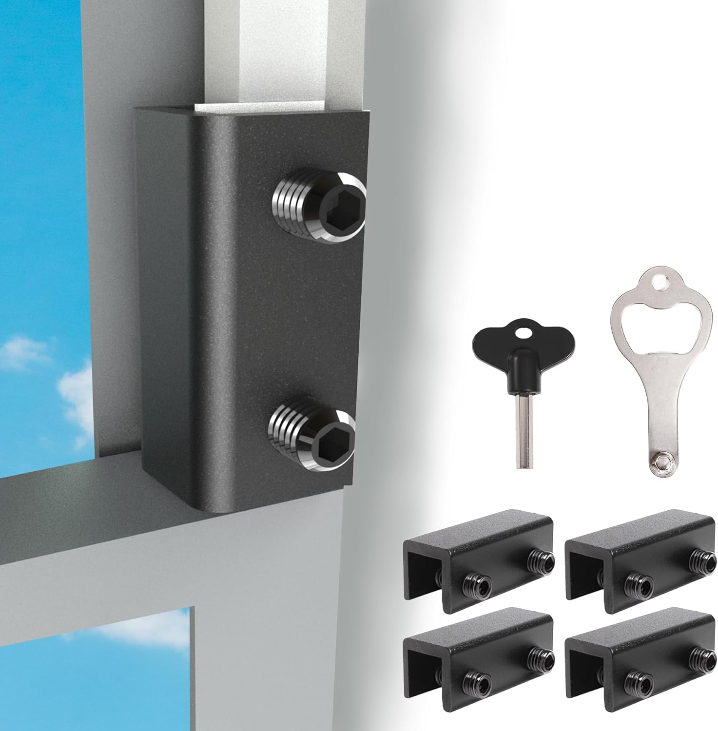 Jakaphoric Window lock (4 sets) Safety window lock, for vertical and ...