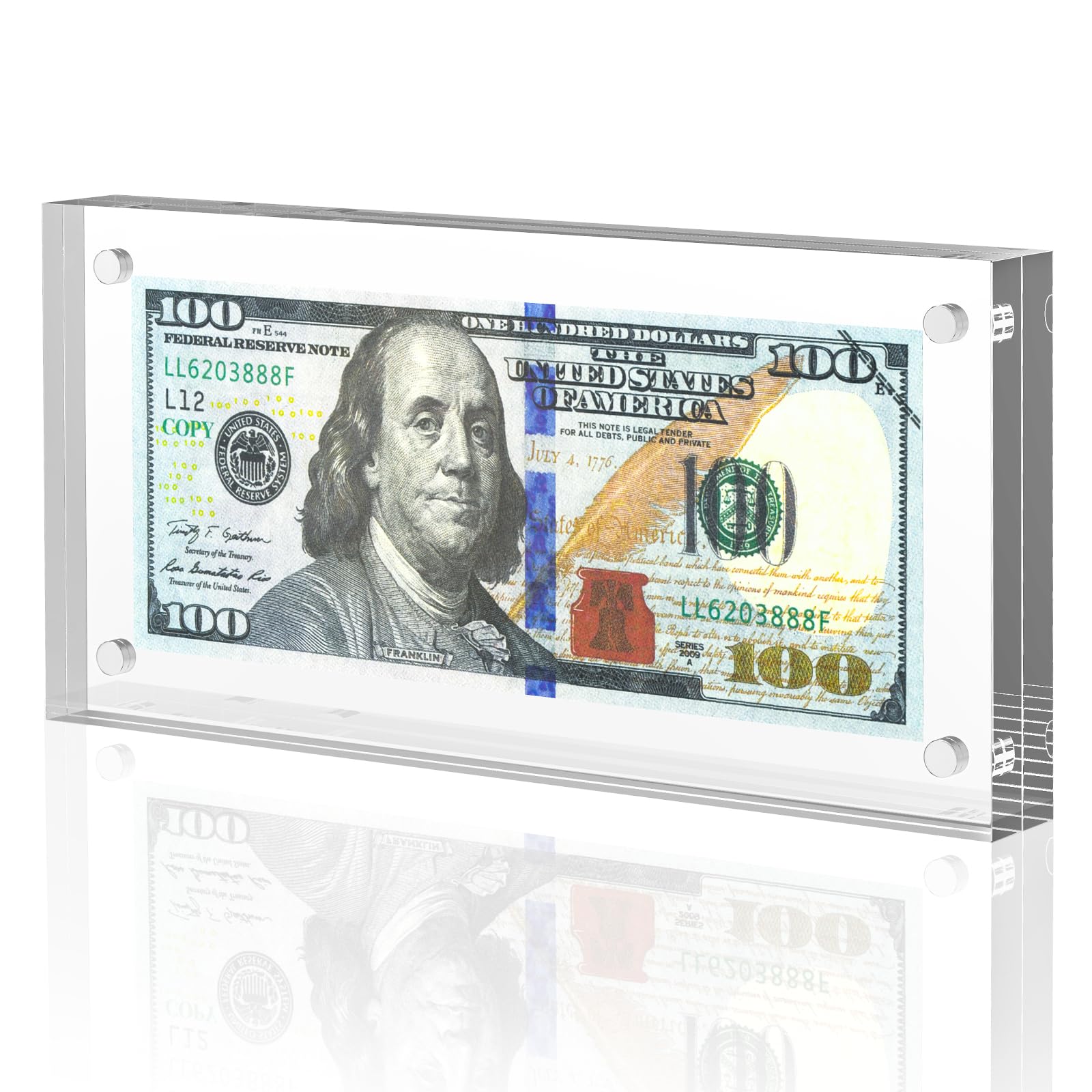 Snapklik.com : Dollar Bill Frame Display, Acrylic Dollar Bill Holder ...