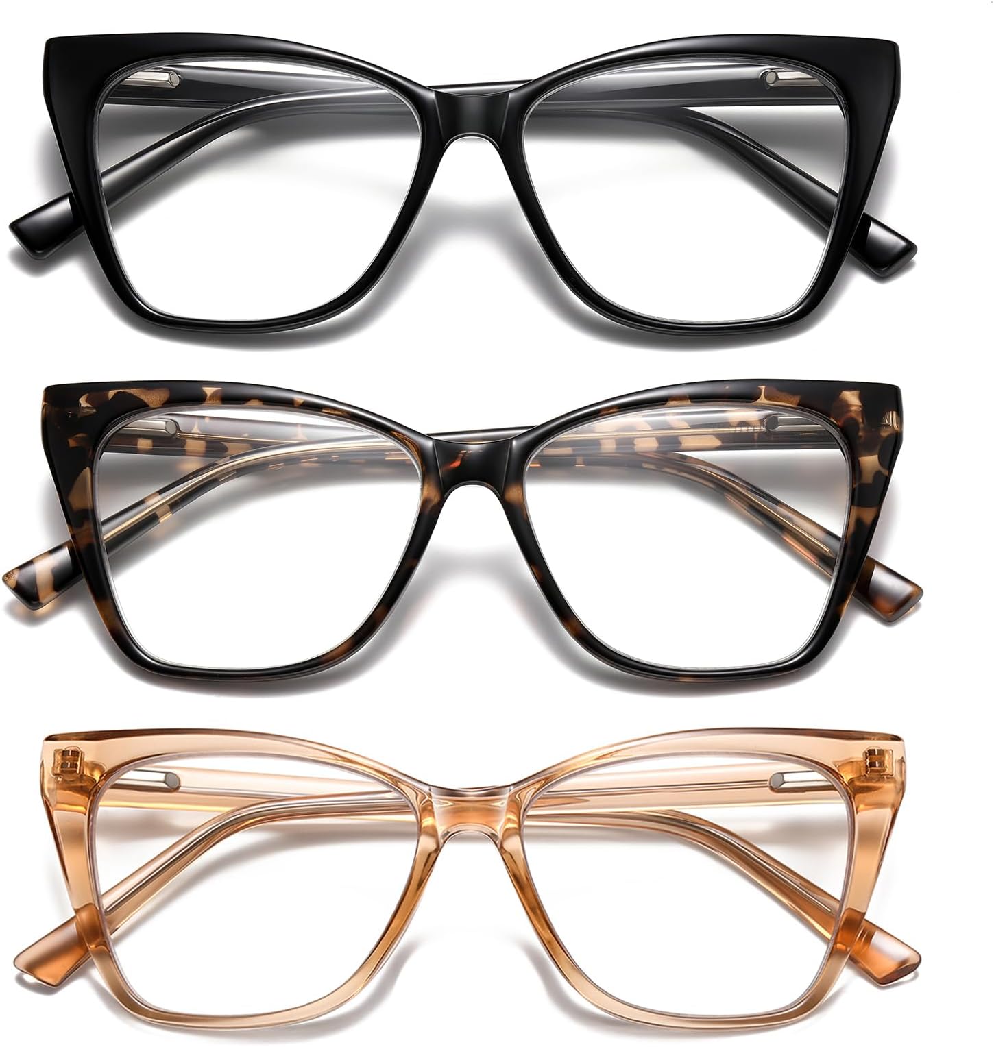 Amazon.com: Viseng Fashionable Elegant Oversized Cat Eye Computer ...