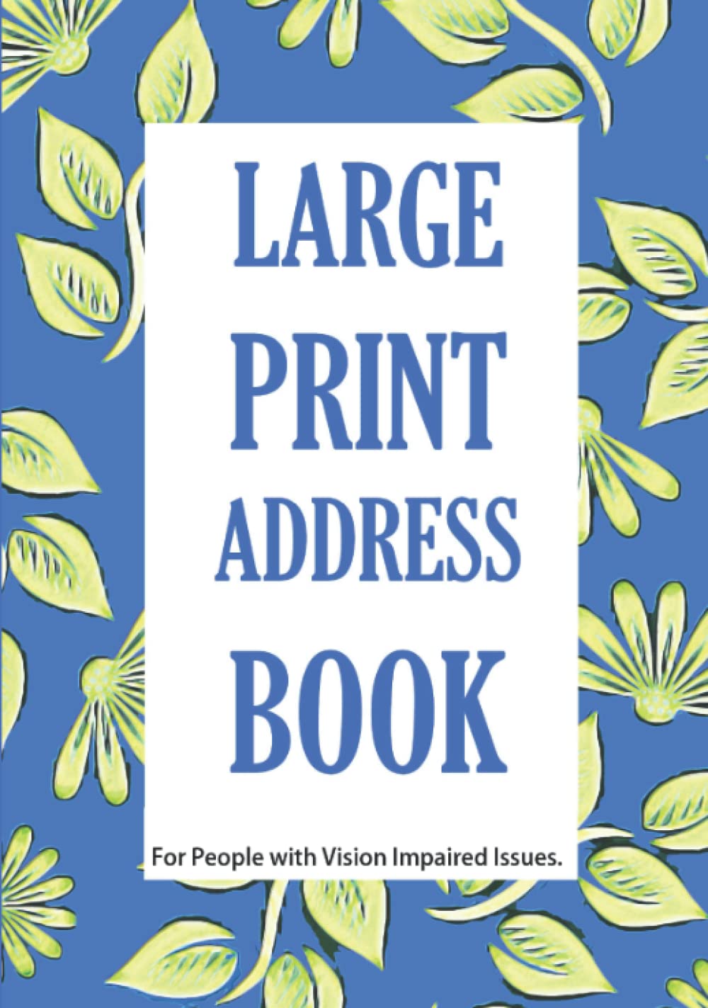 Amazon.com: Large Print Address Book: For People with Vision Impaired ...