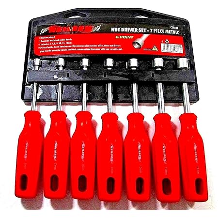 INGCO 7Pcs Insulated Nut Screwdriver Set VDE Insulated Nut Driver ...