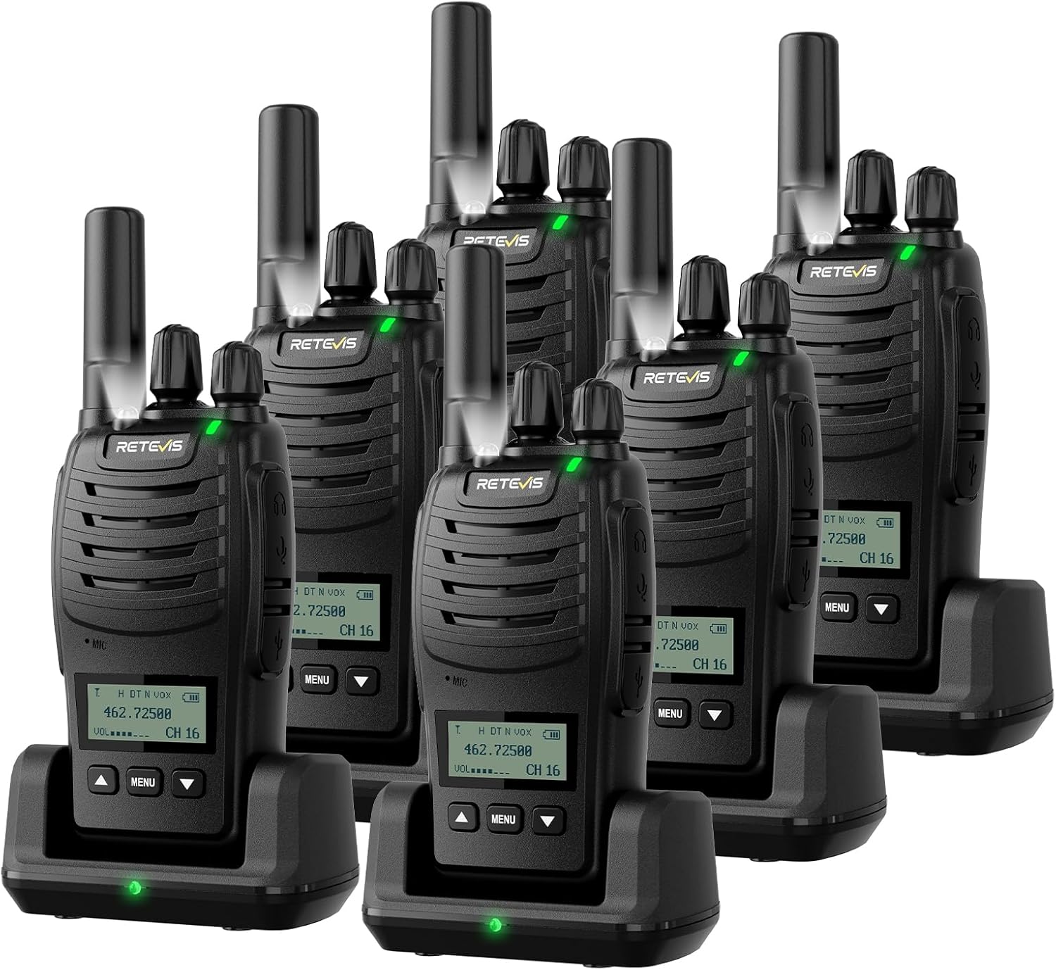 Amazon.com: Retevis H777D Walkie Talkies for Adults with LCD Screen, 6 ...