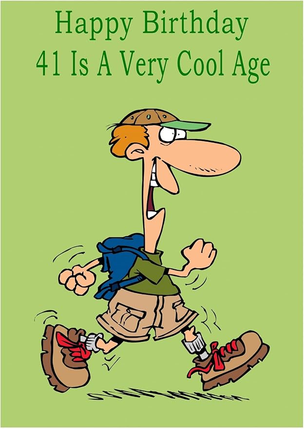 Age 41 Birthday Card : Amazon.co.uk: Stationery & Office Supplies