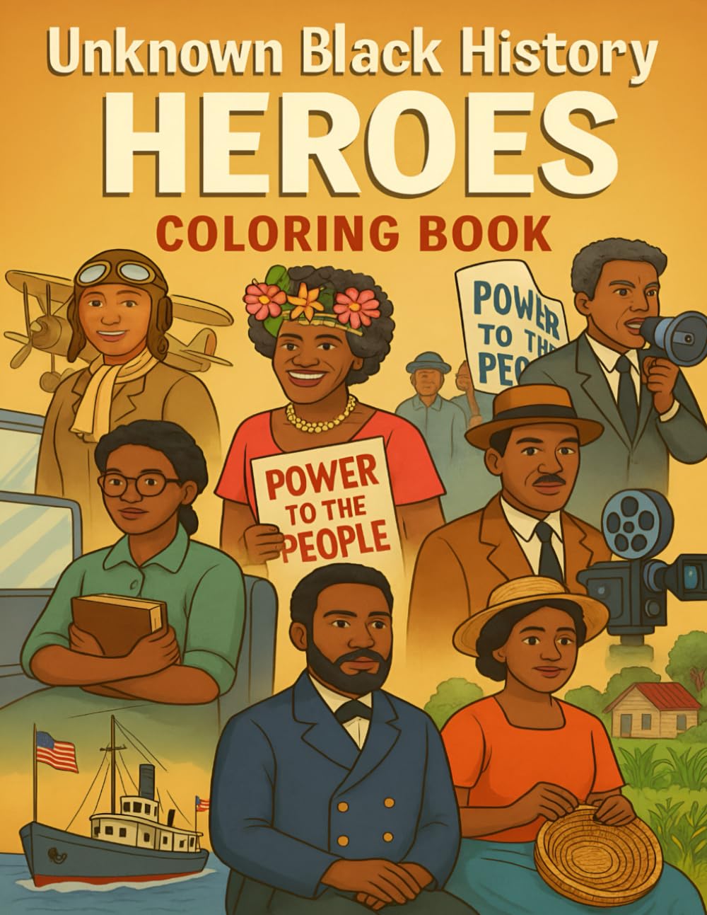 Unknown Black History Heroes Coloring Book: Inspirational Figures Who ...
